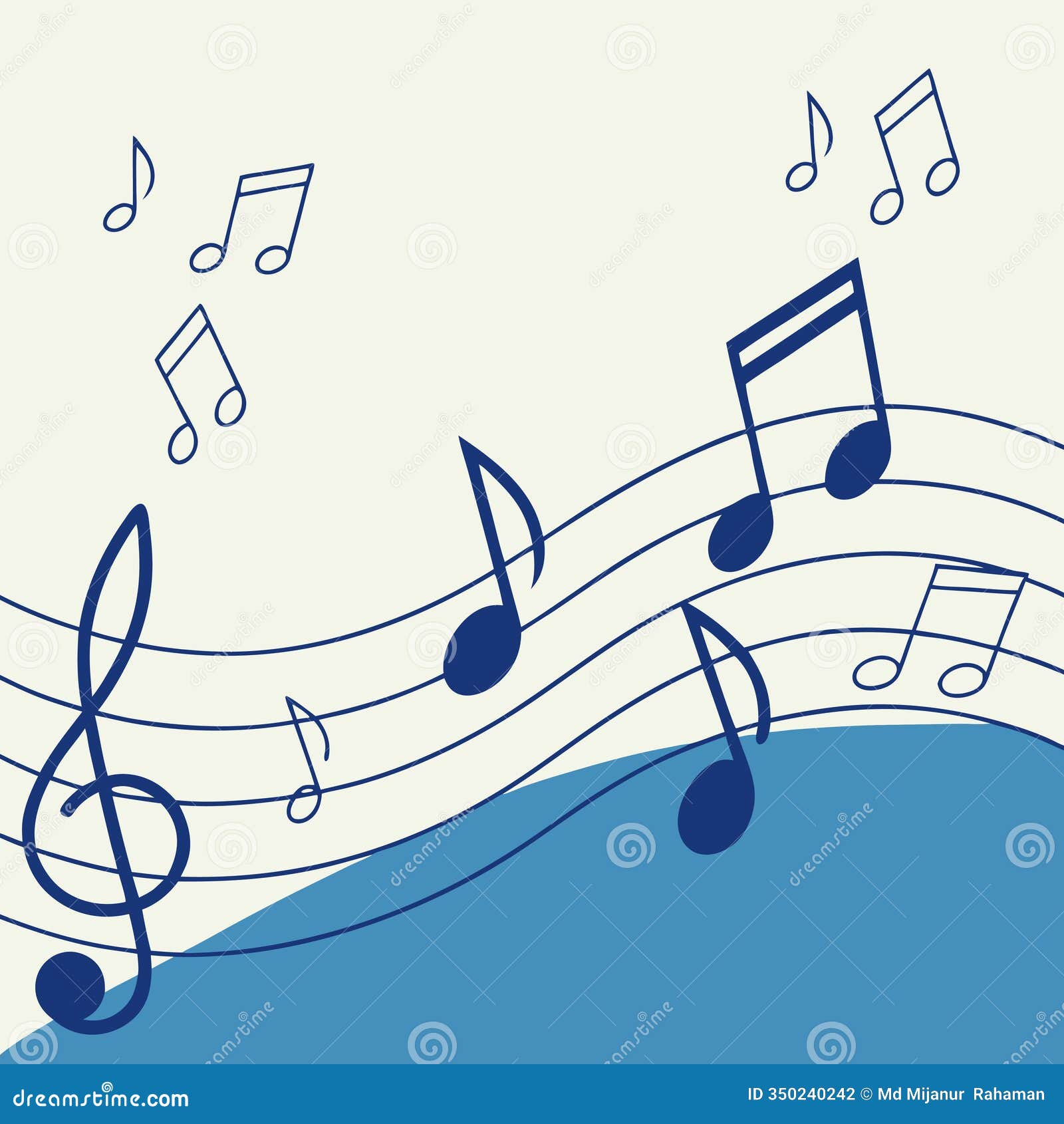 Music Notes on a Soft Gradient Background: Harmony in Visual Design ...