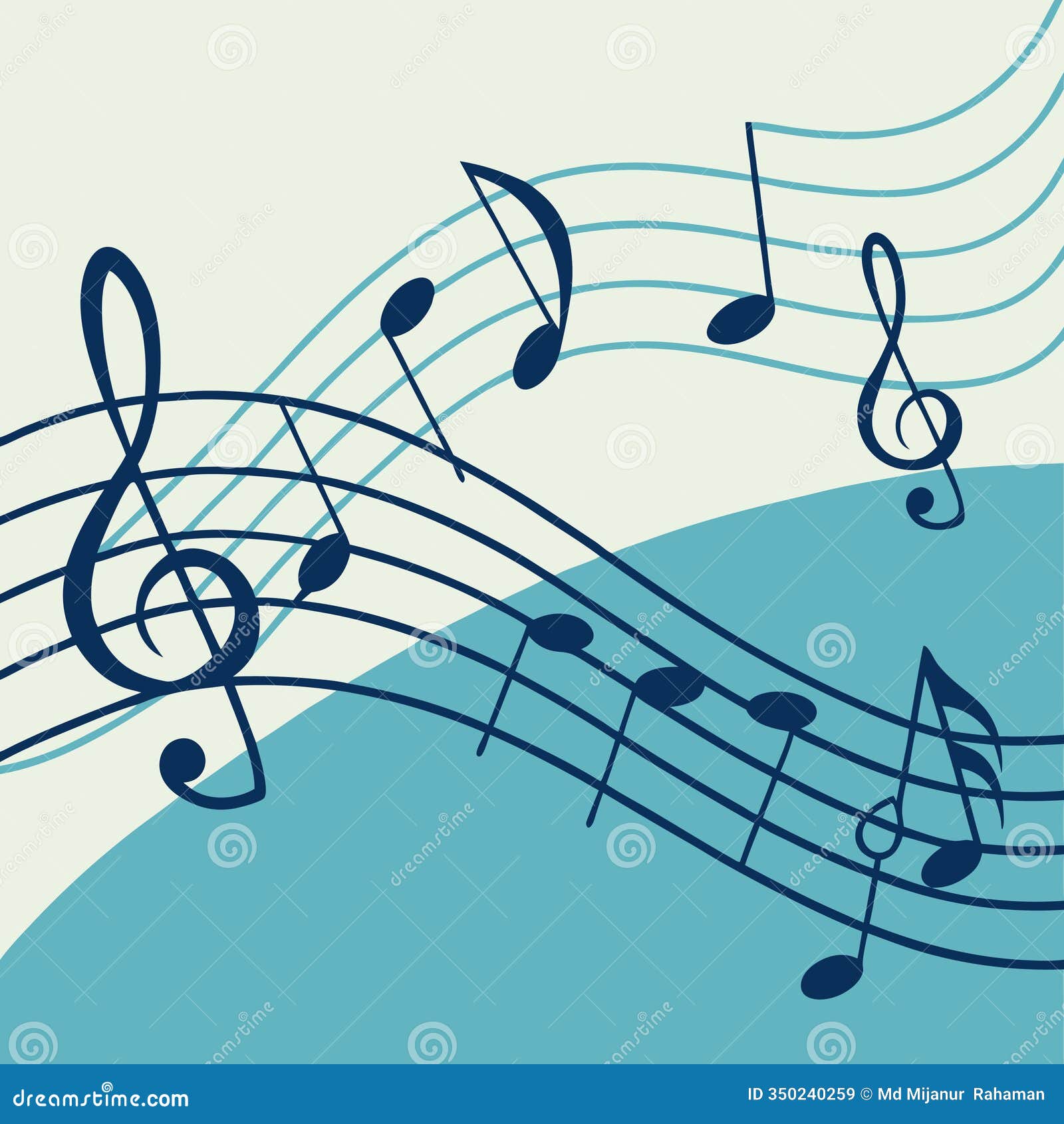 Music Notes on a Soft Gradient Background: Harmony in Visual Design ...