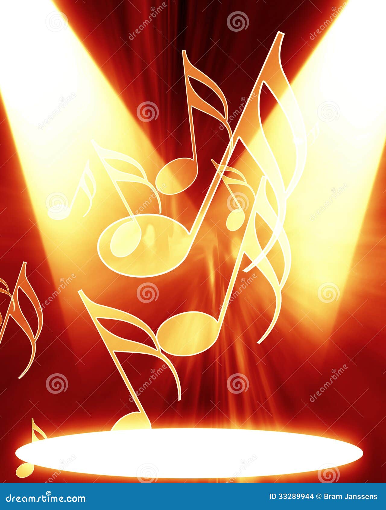 Music notes stock illustration. Illustration of disco - 33289944