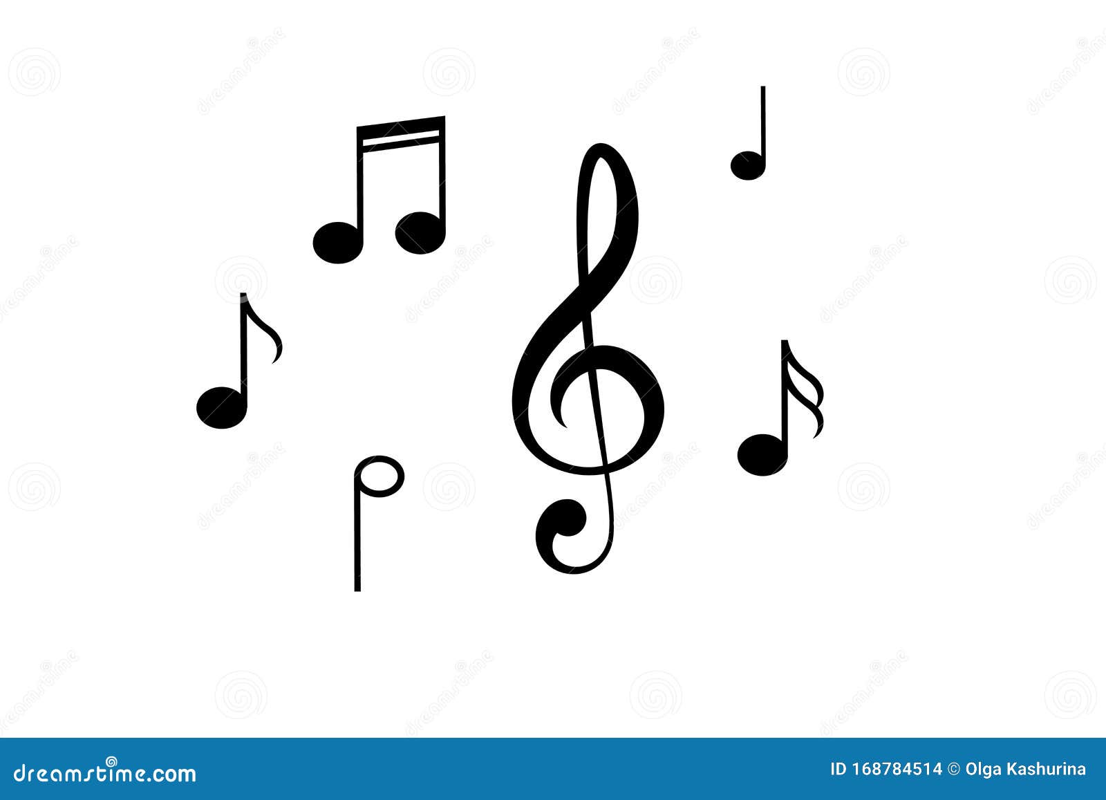 Music Notes, Song, Melody and Tune Icon Stock Illustration ...