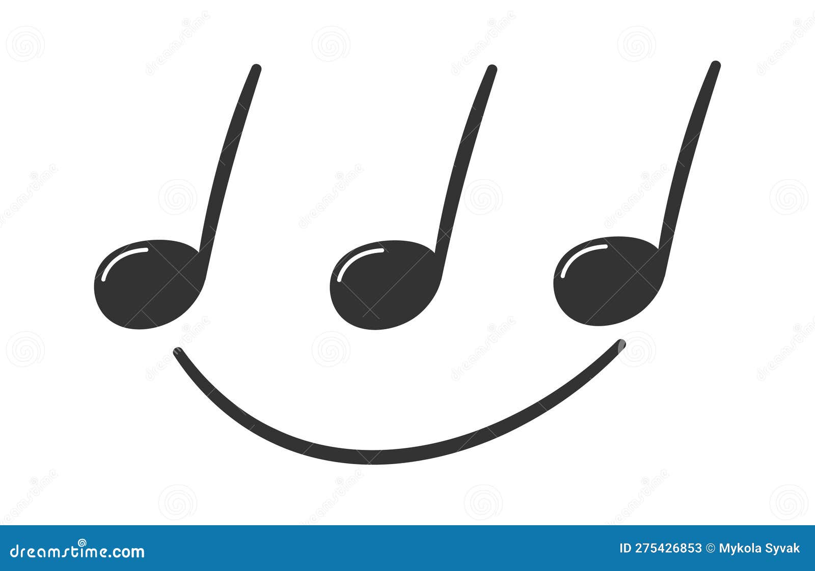 Music Notes Symbols stock vector. Illustration of treble - 275426853