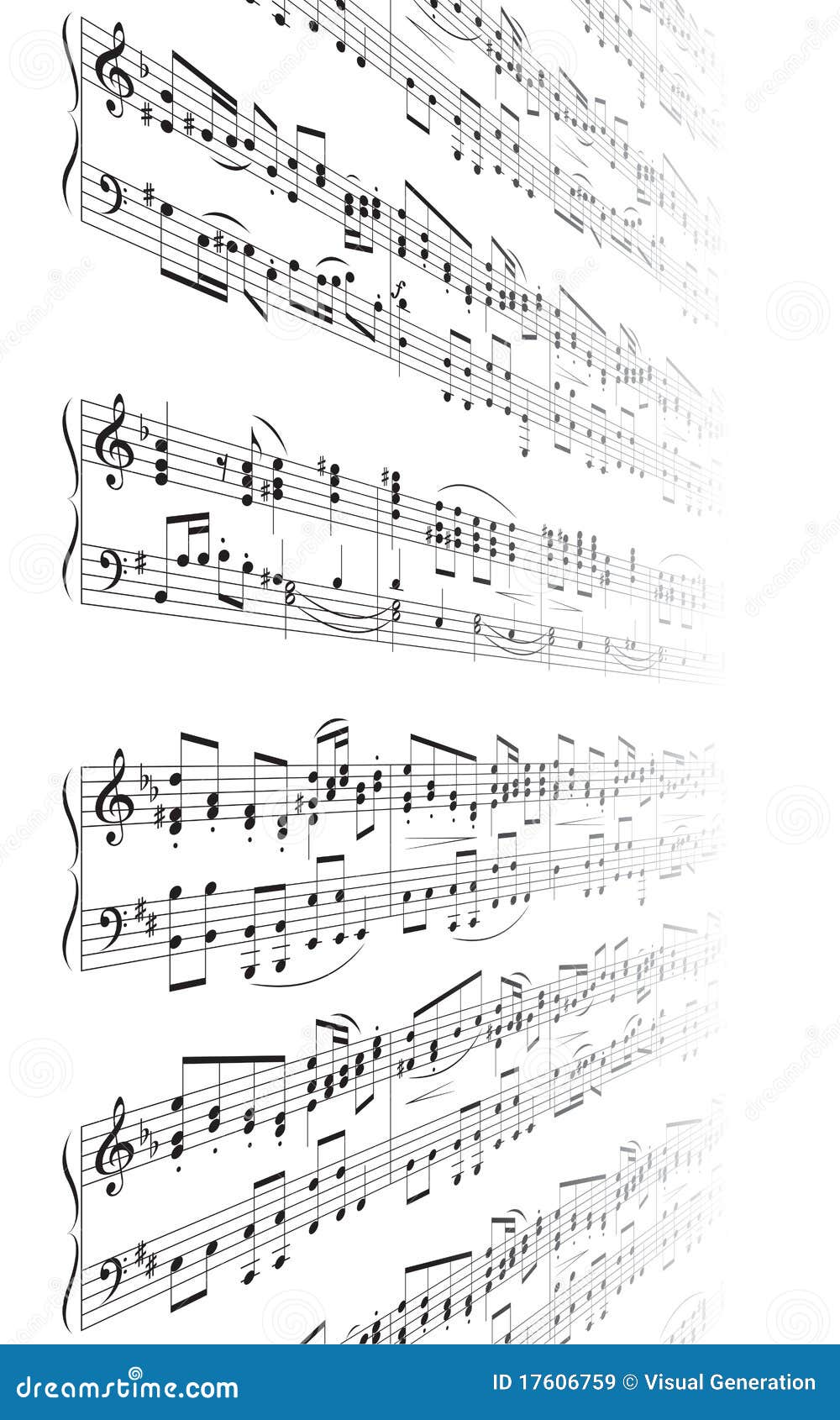 Music Notes Texture stock vector. Illustration of white - 17606759