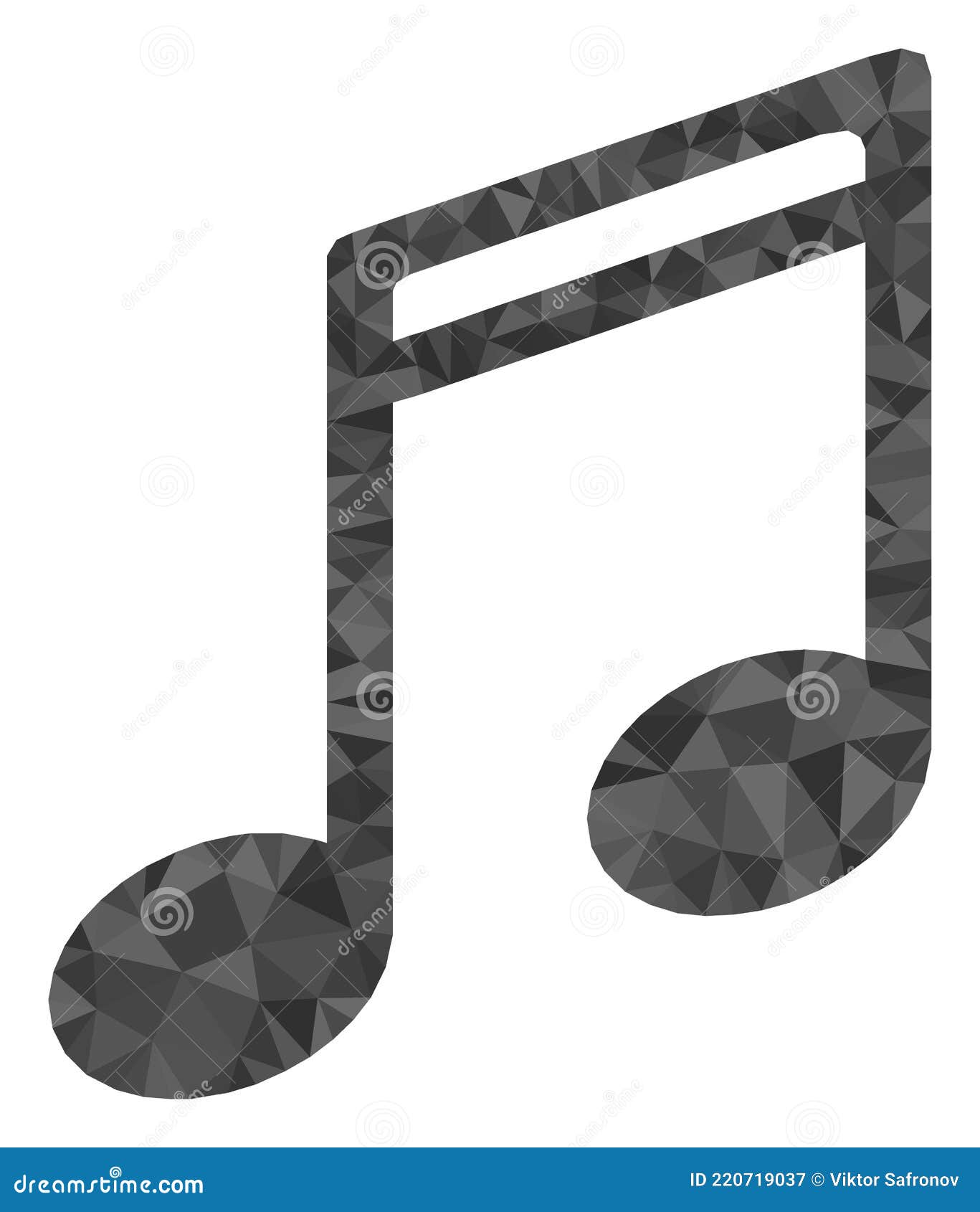 Music Notes Triangle Filled Icon Stock Vector - Illustration of ...