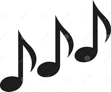 Music notes triple stock vector. Illustration of clef - 107181148