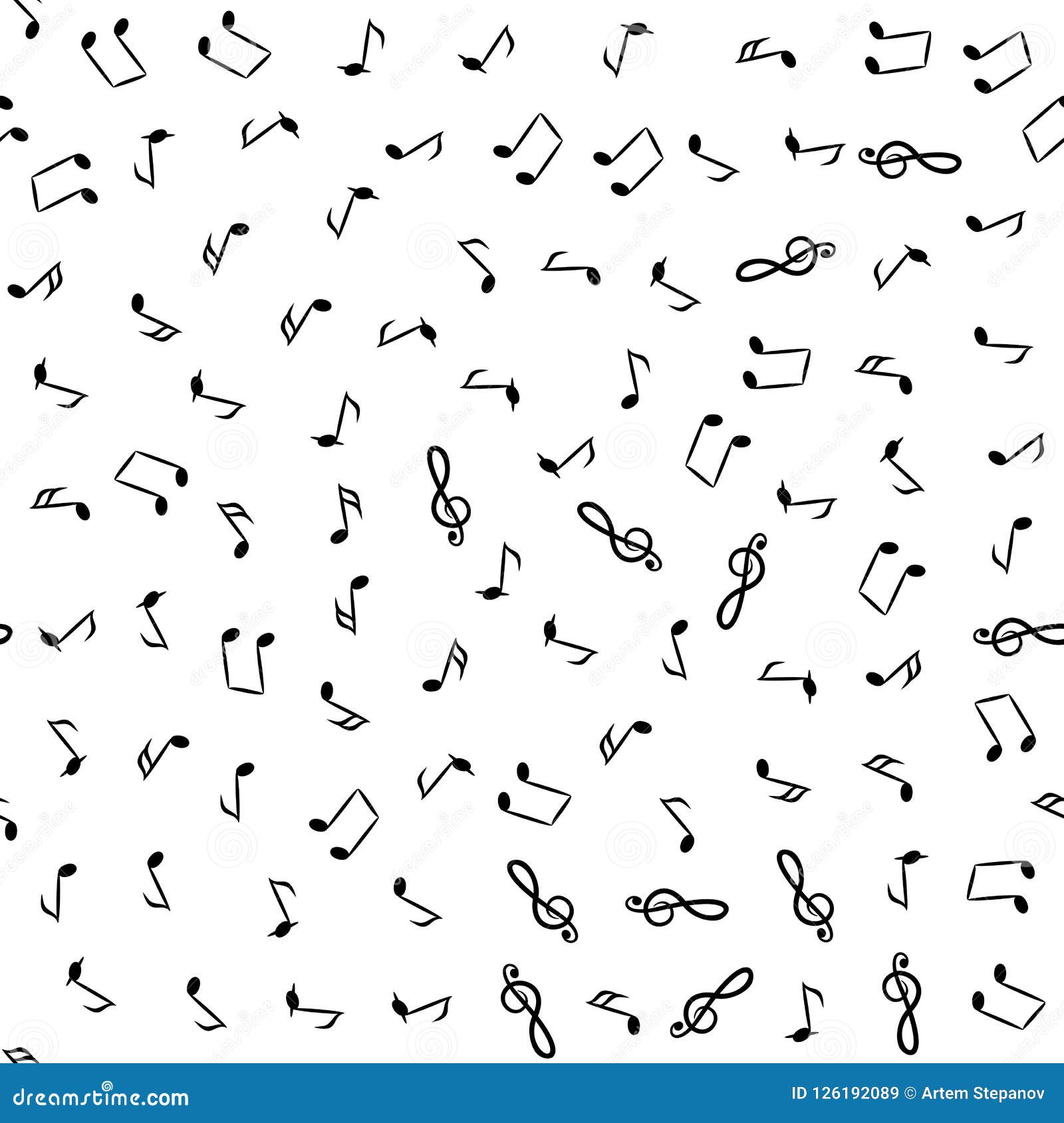 Music Notes Vector Background Stock Vector - Illustration of graphic ...