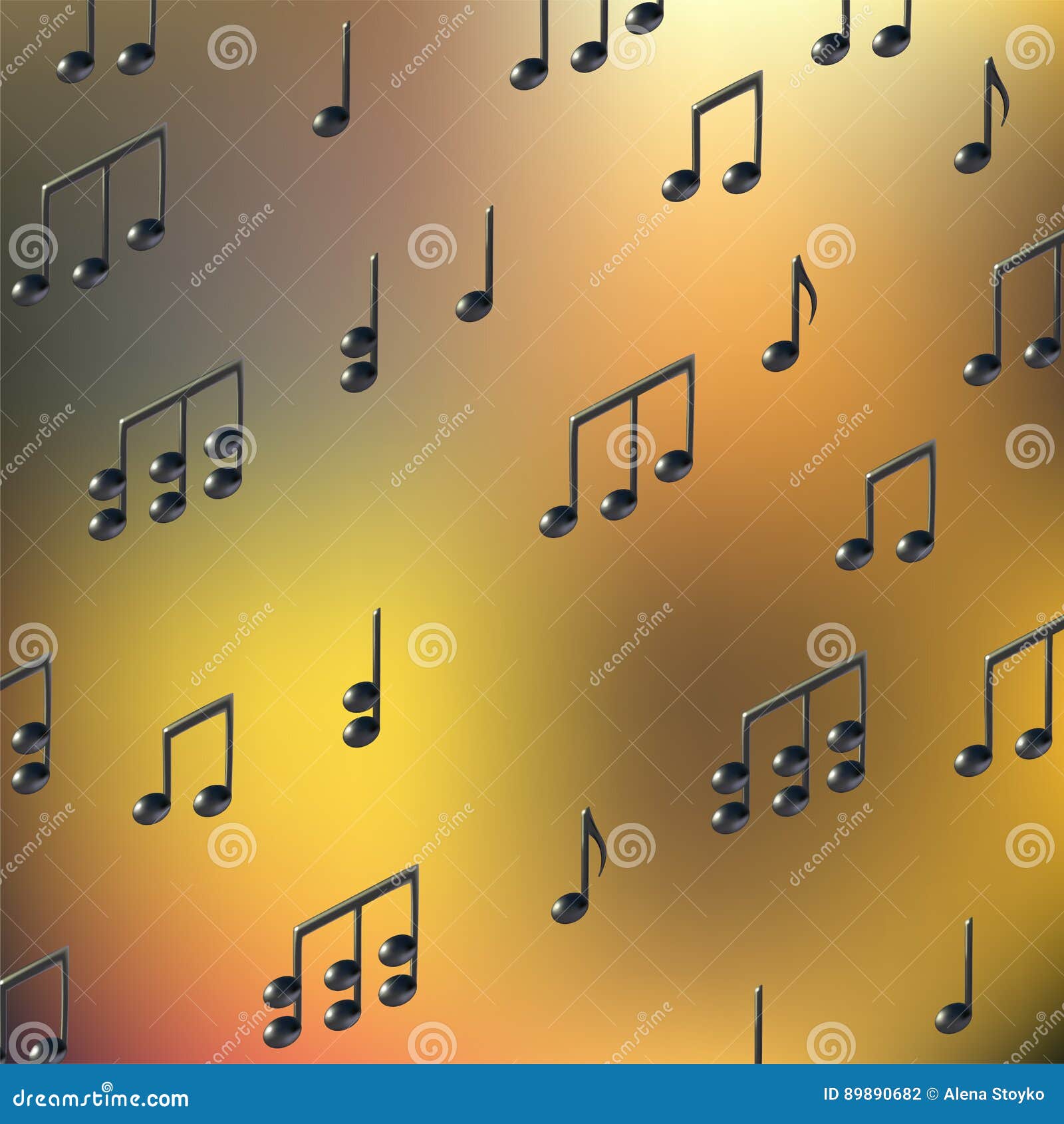 Music notes vector stock vector. Illustration of shape - 89890682