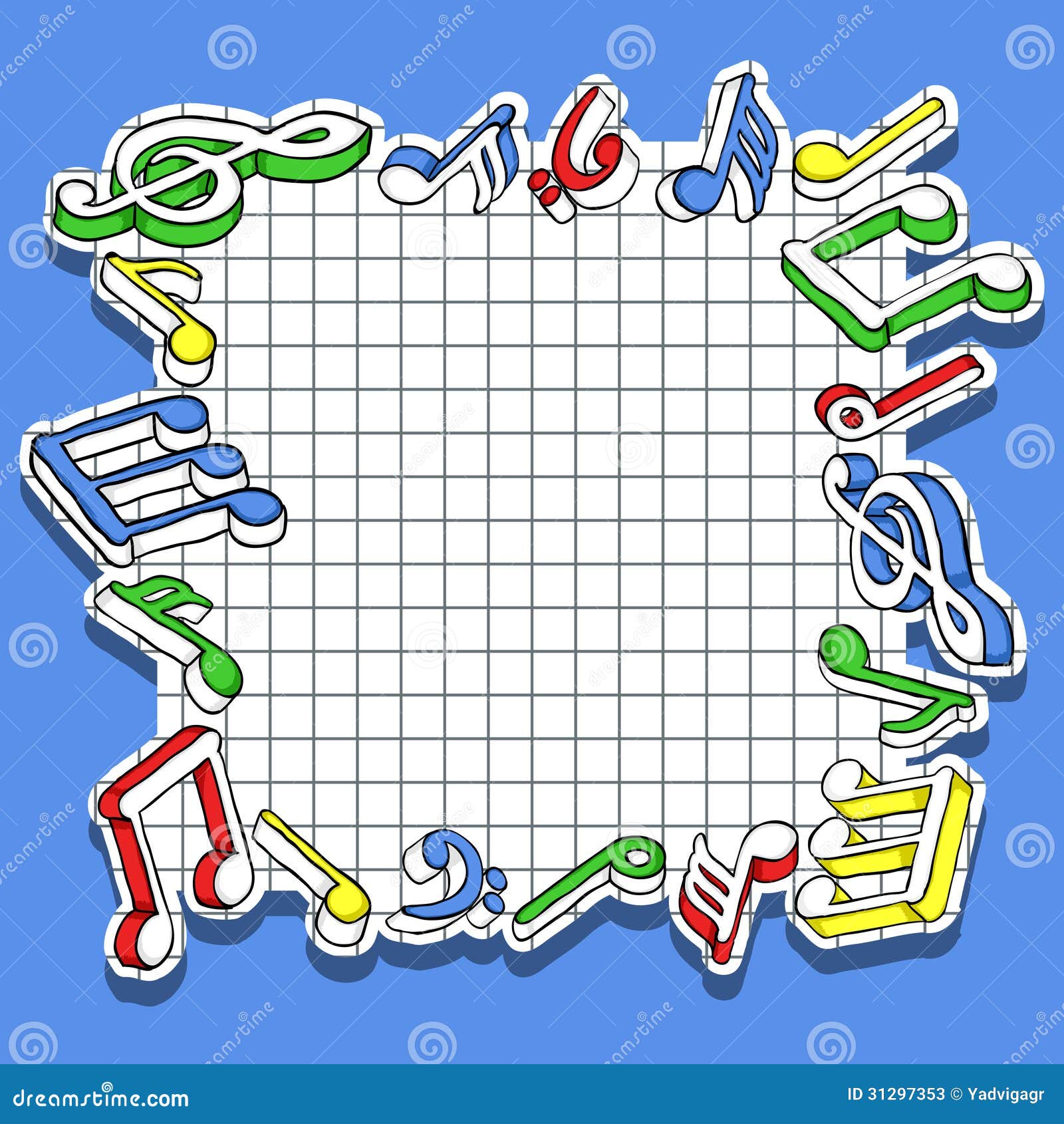 Music notes stock vector. Illustration of elements, musical - 31297353