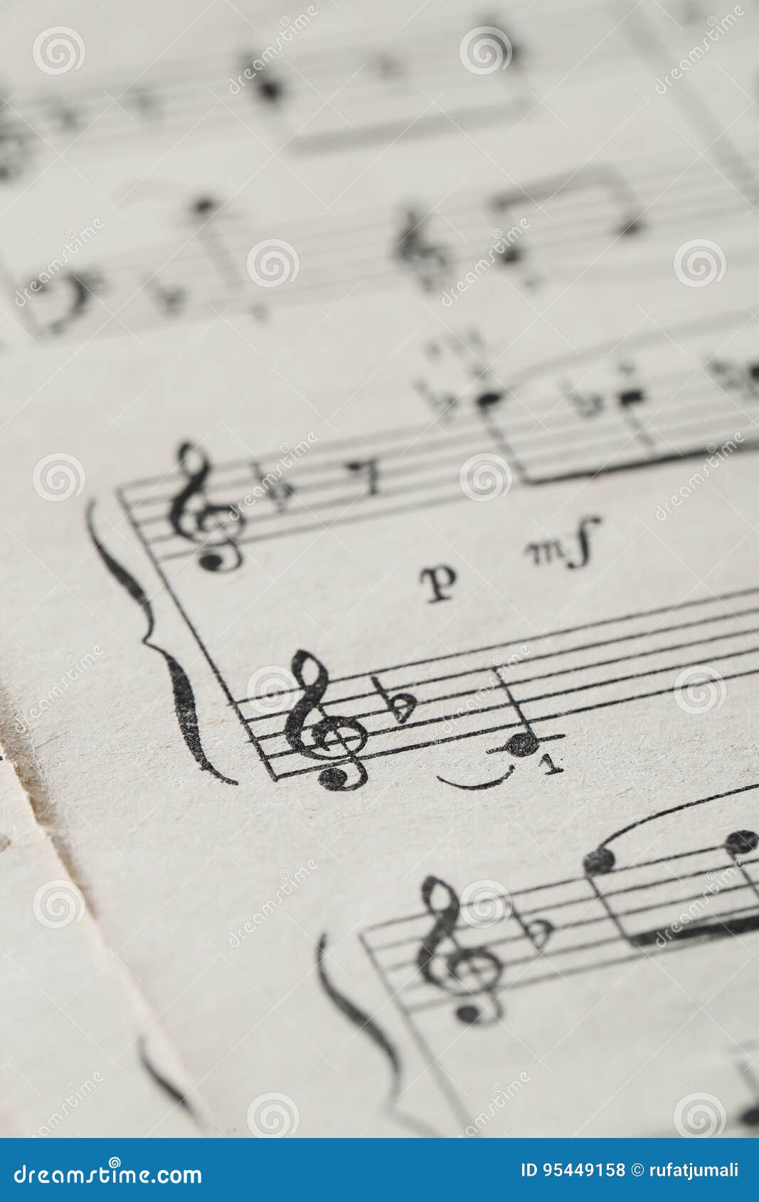 Music notes stock photo. Image of antique, pattern, piano - 95449158