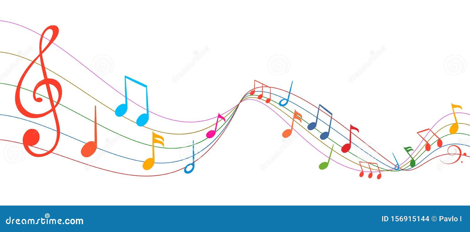 Music Notes Wave, Group Musical Notes Background â€“ for Stock Stock ...