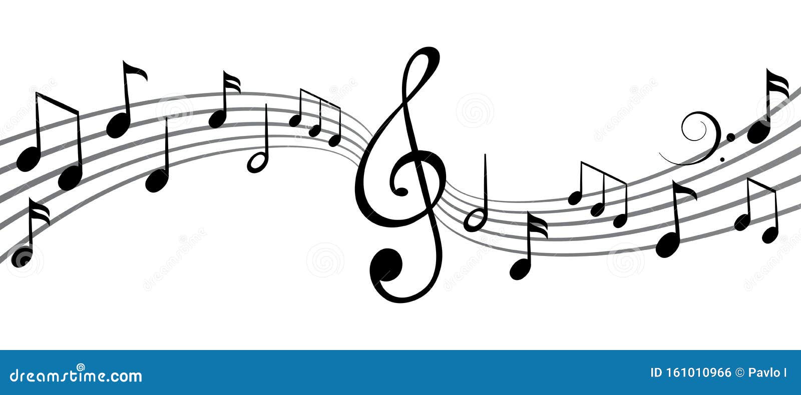 Music Notes Wave, Group Musical Notes Background â€“ for Stock Stock ...