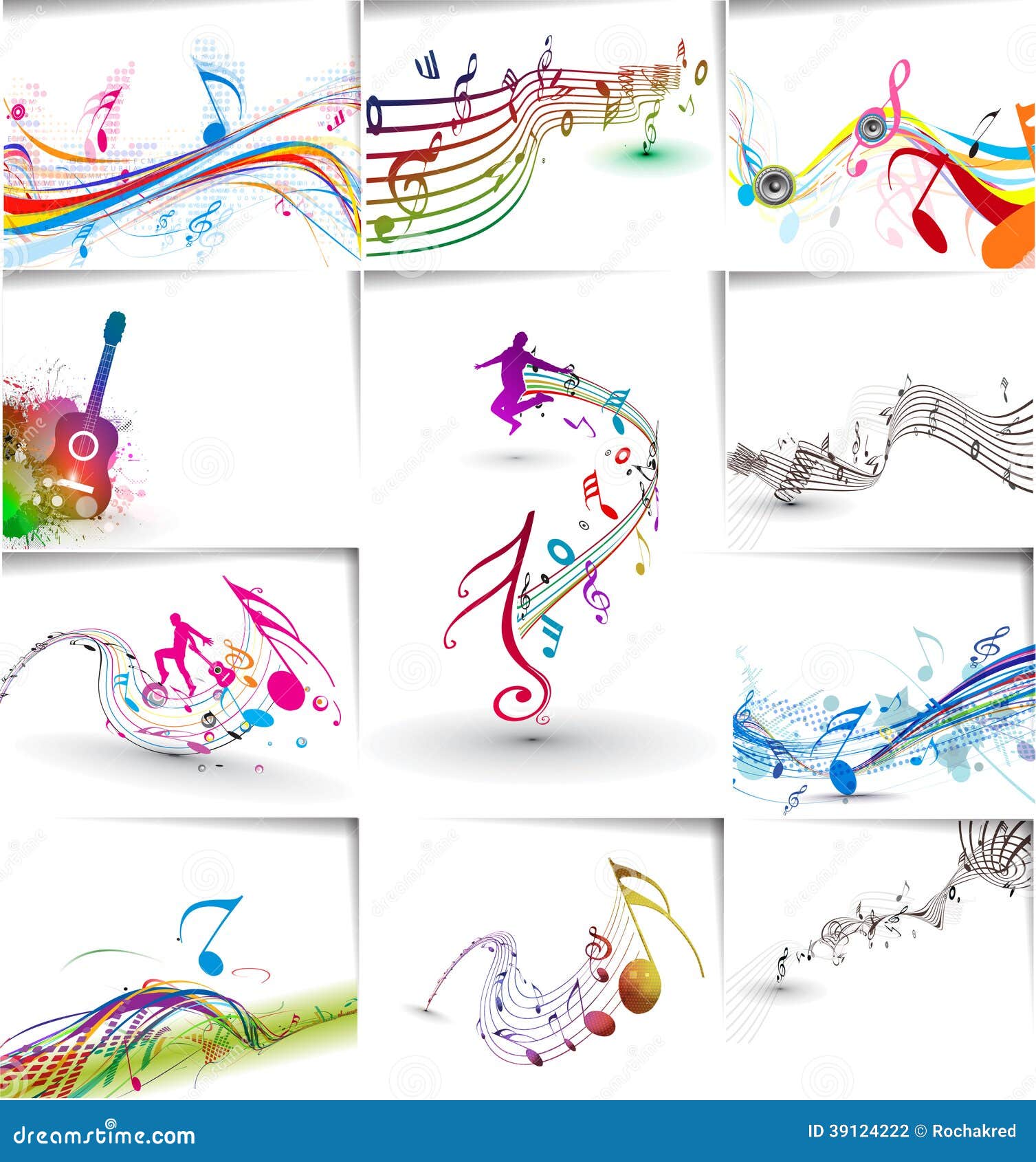 Music Notes Wave Line Design Stock Vector - Illustration of headphones ...