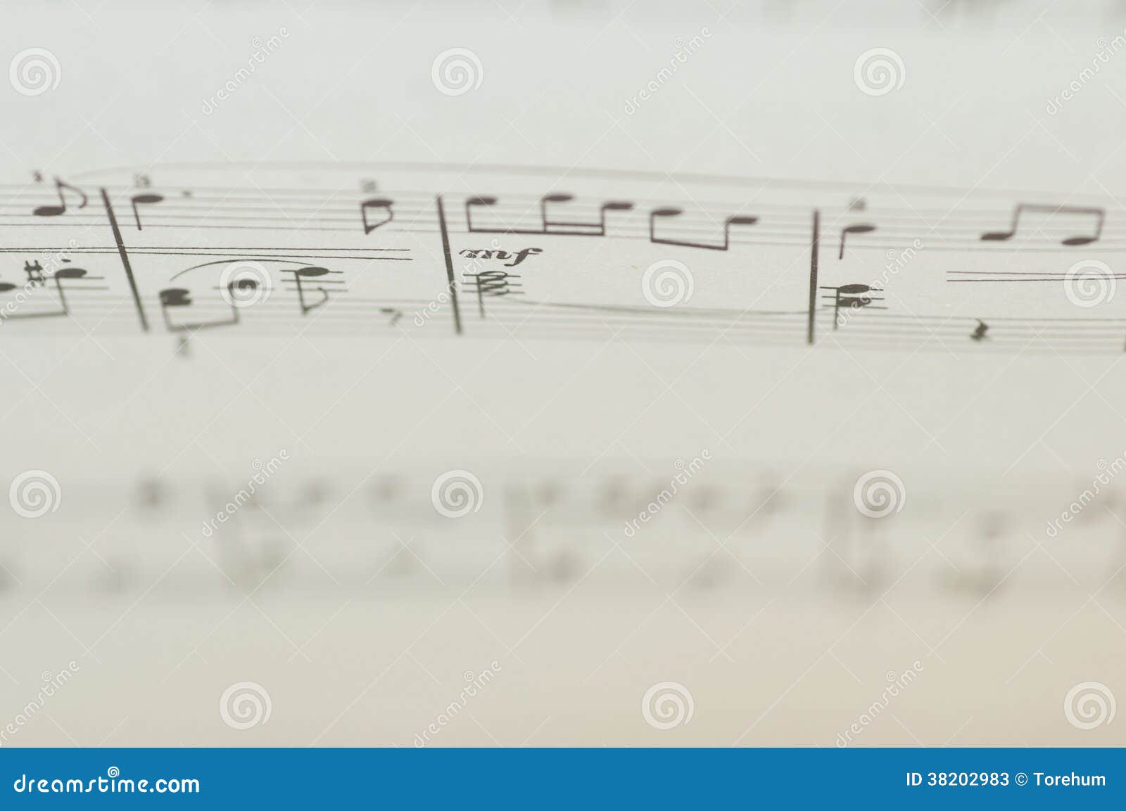 Music Notes on White Background Stock Illustration - Illustration of ...