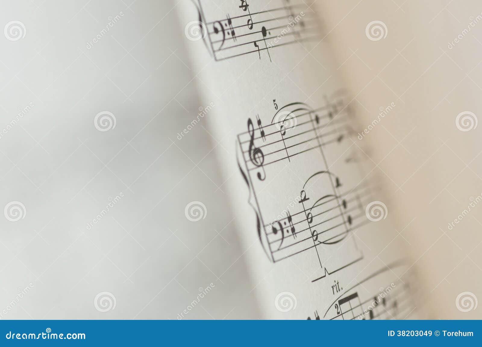 Music Notes on White Background Stock Illustration - Illustration of ...