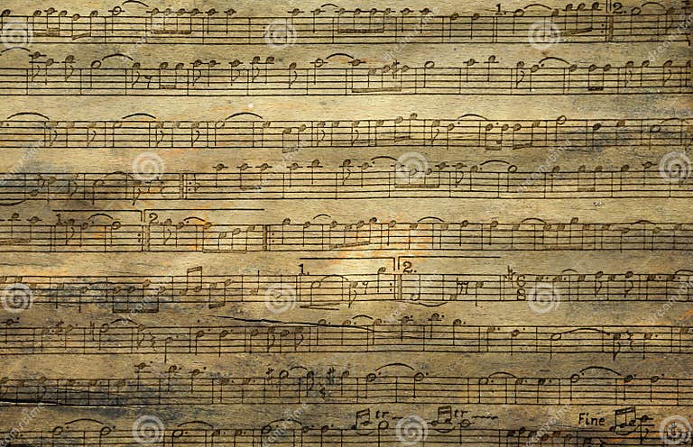Music notes wooden texture stock photo. Image of aged - 39453460