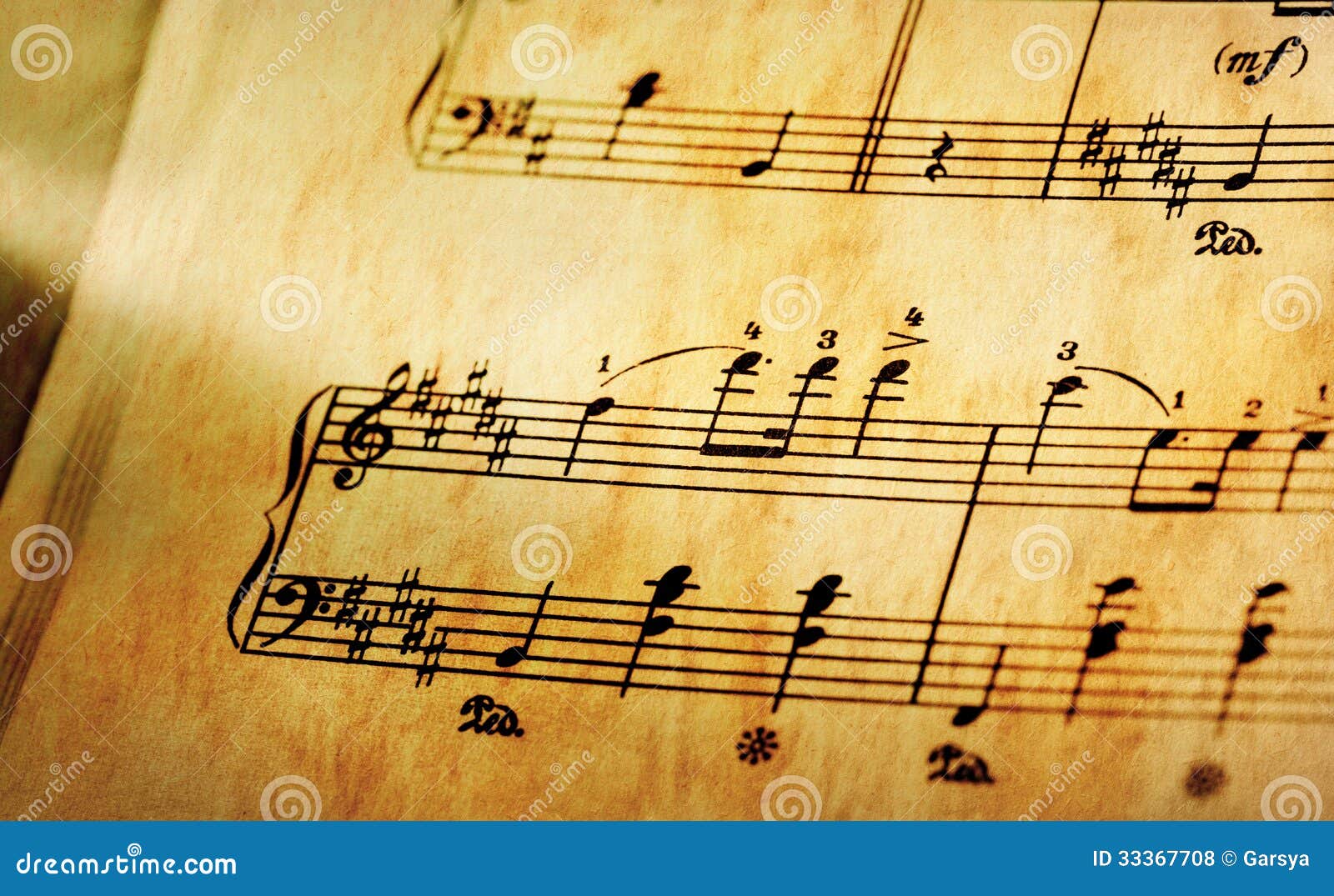 Music notes stock photo. Image of signature, template - 33367708