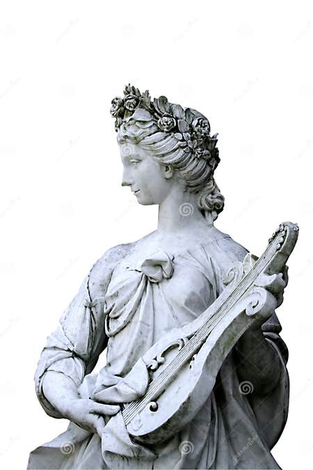 Music Nymph s Statue stock image. Image of sculpture, marble - 995757