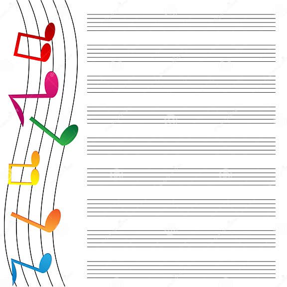 Music paper stock vector. Illustration of orchestra, keys - 31065740