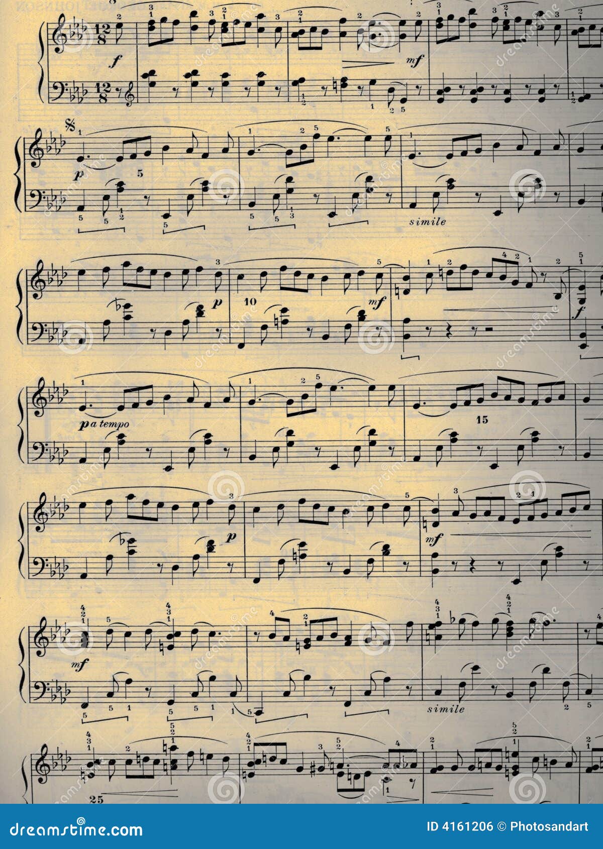 Music Paper Texture stock photo. Image of decorative, design - 4161206