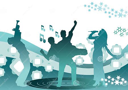Music party stock illustration. Illustration of dancer - 2315573