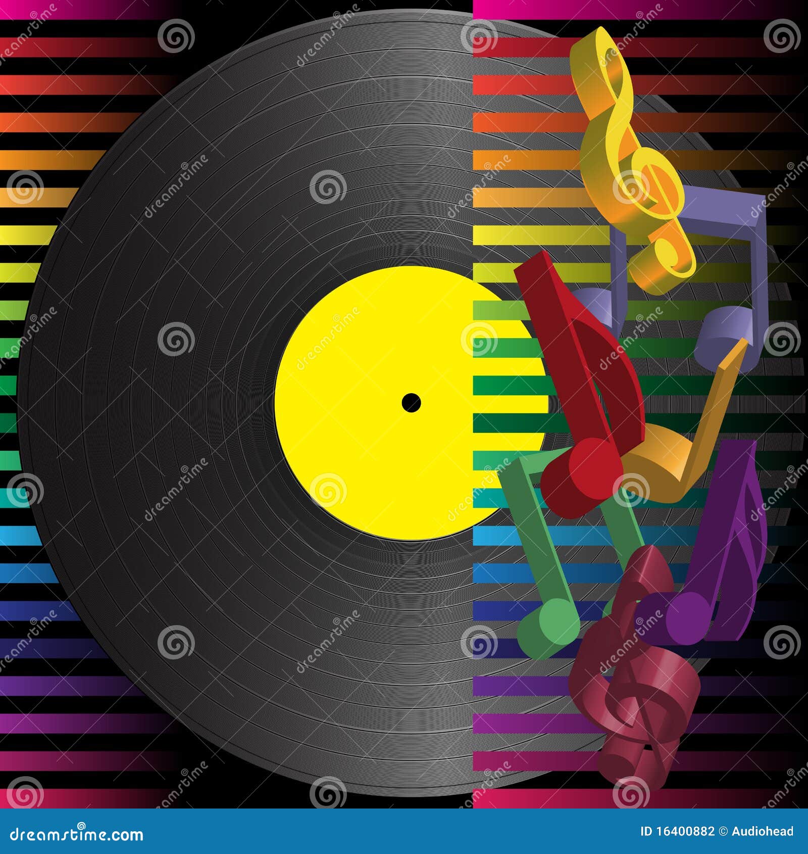 Music Party Background stock vector. Illustration of spectrum - 16400882