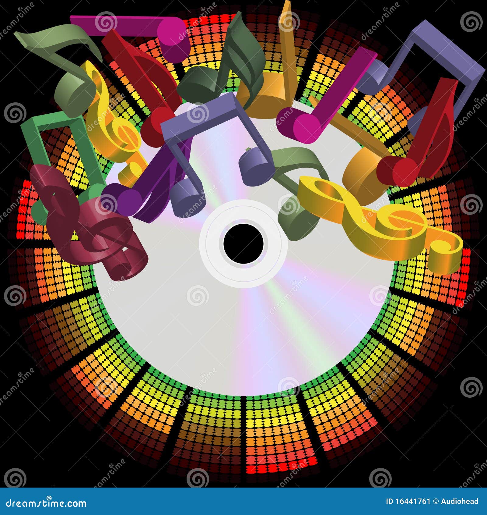 Music Party Background stock vector. Illustration of digital - 16441761