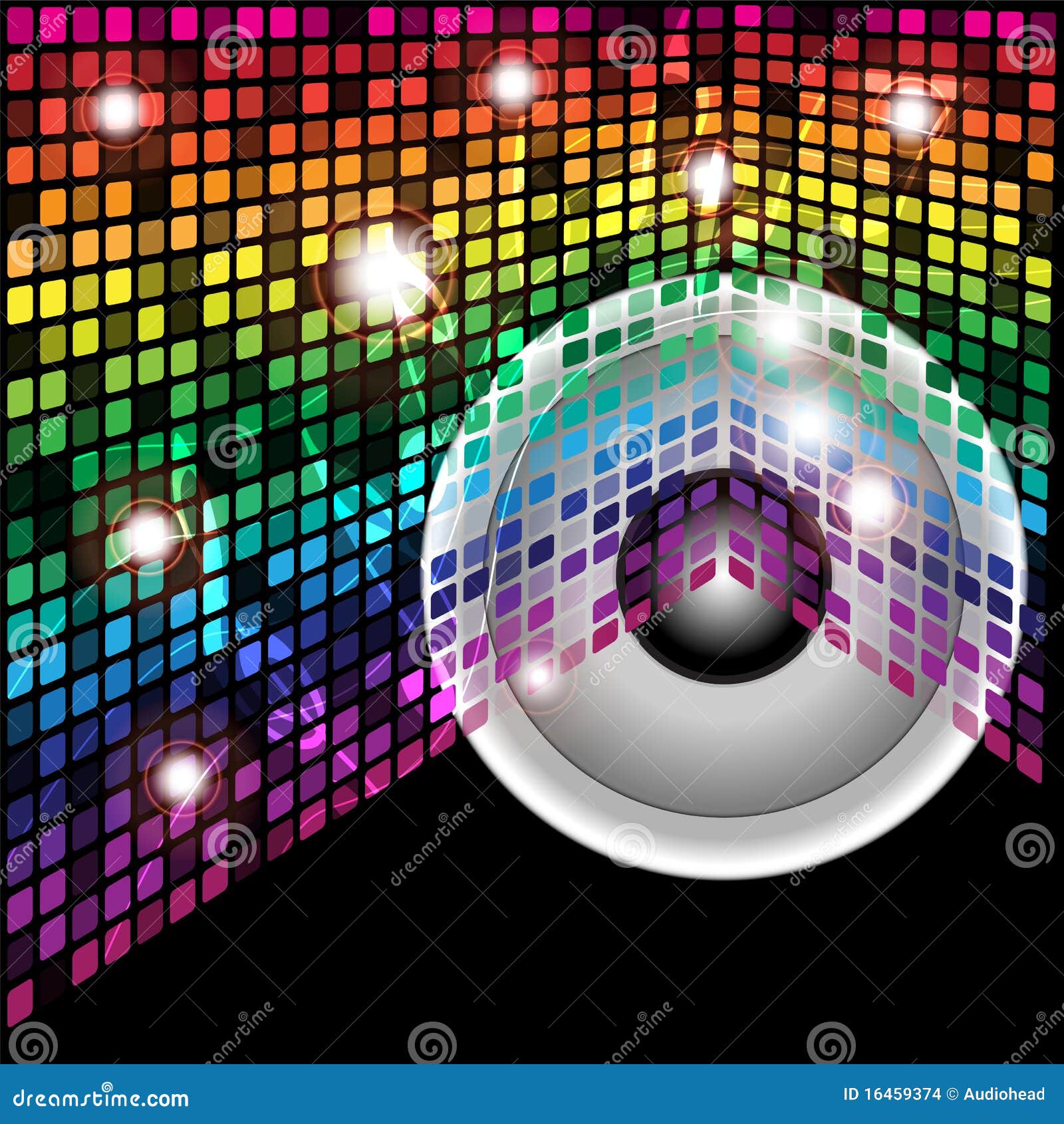Music Party Background stock vector. Illustration of digital - 16459374