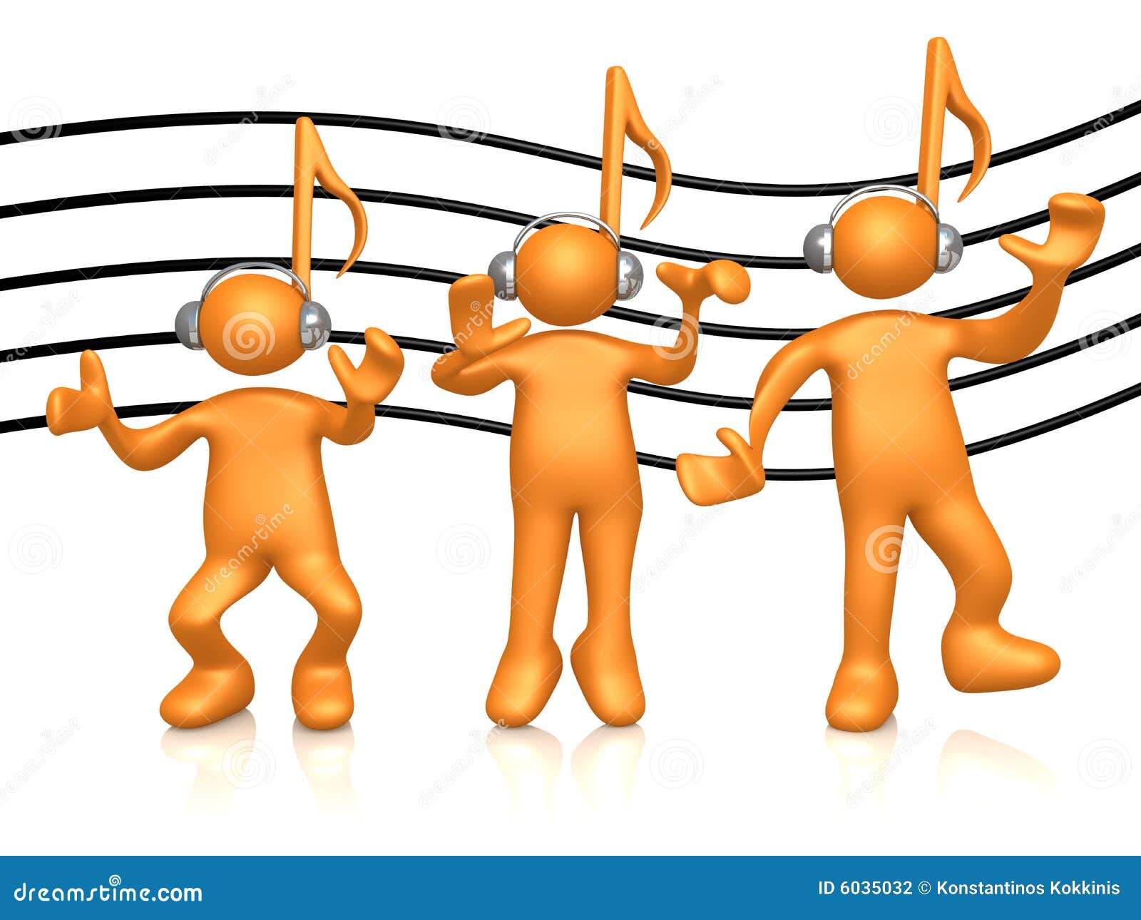 Music People stock illustration. Illustration of staff - 6035032