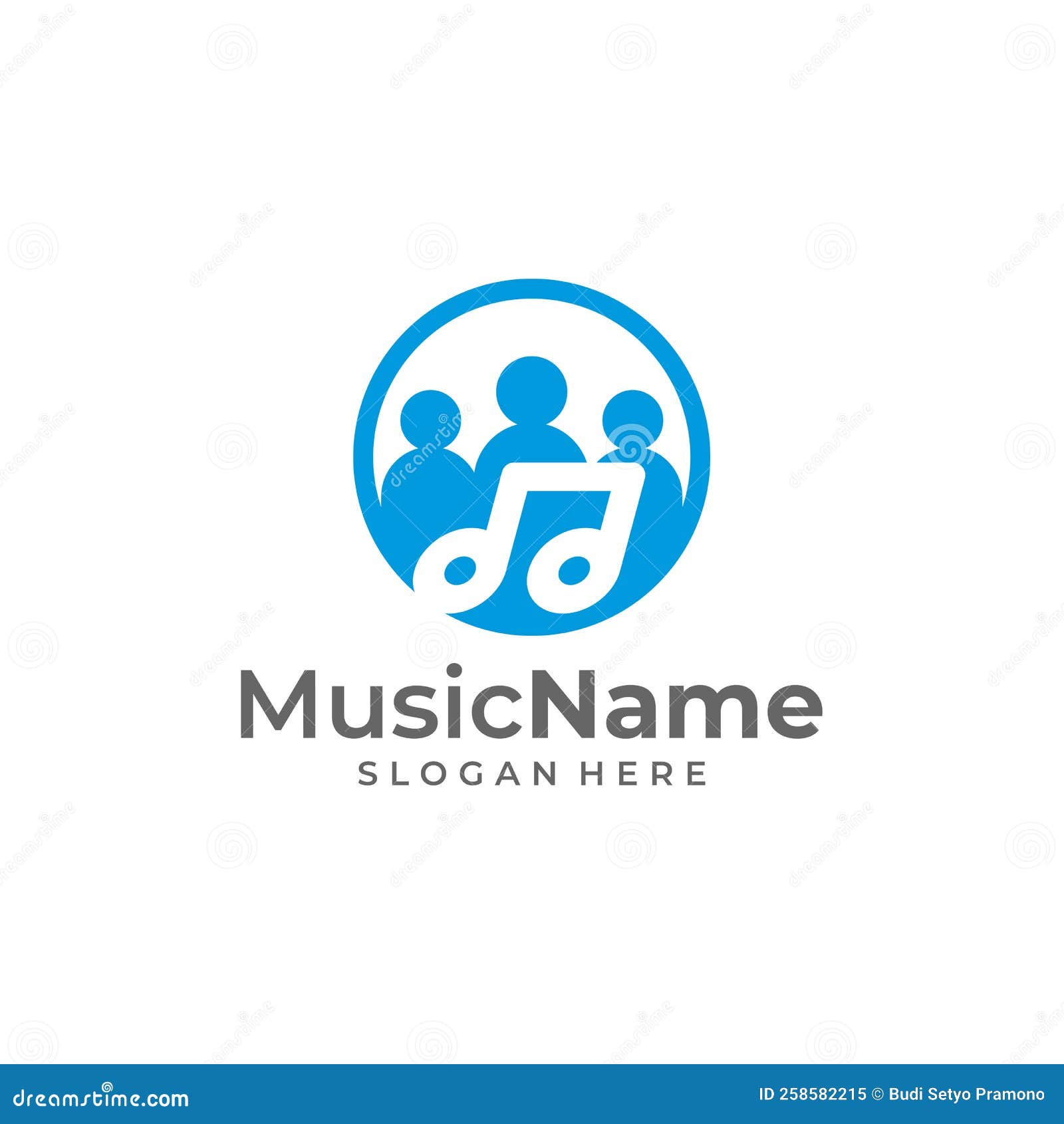 Music People Logo Vector Icon Illustration. People Music Logo Design ...