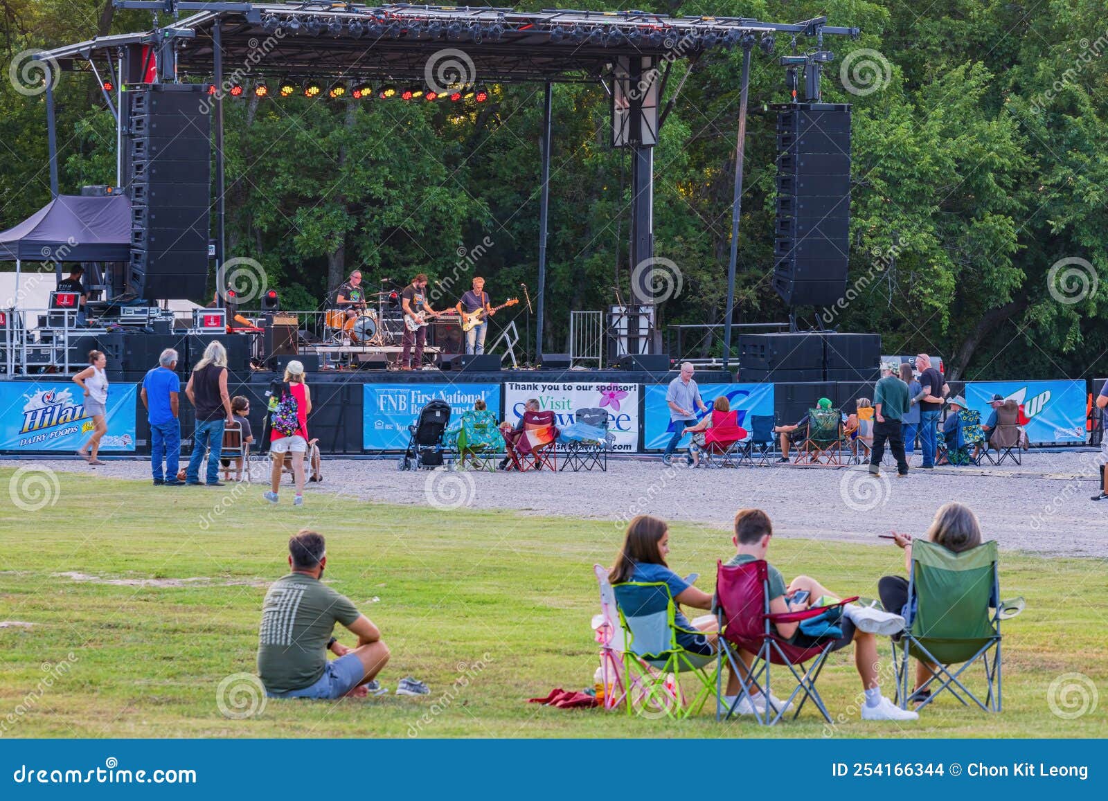 Music Performance on the Stage in Firelake Fireflight Balloon Festival ...