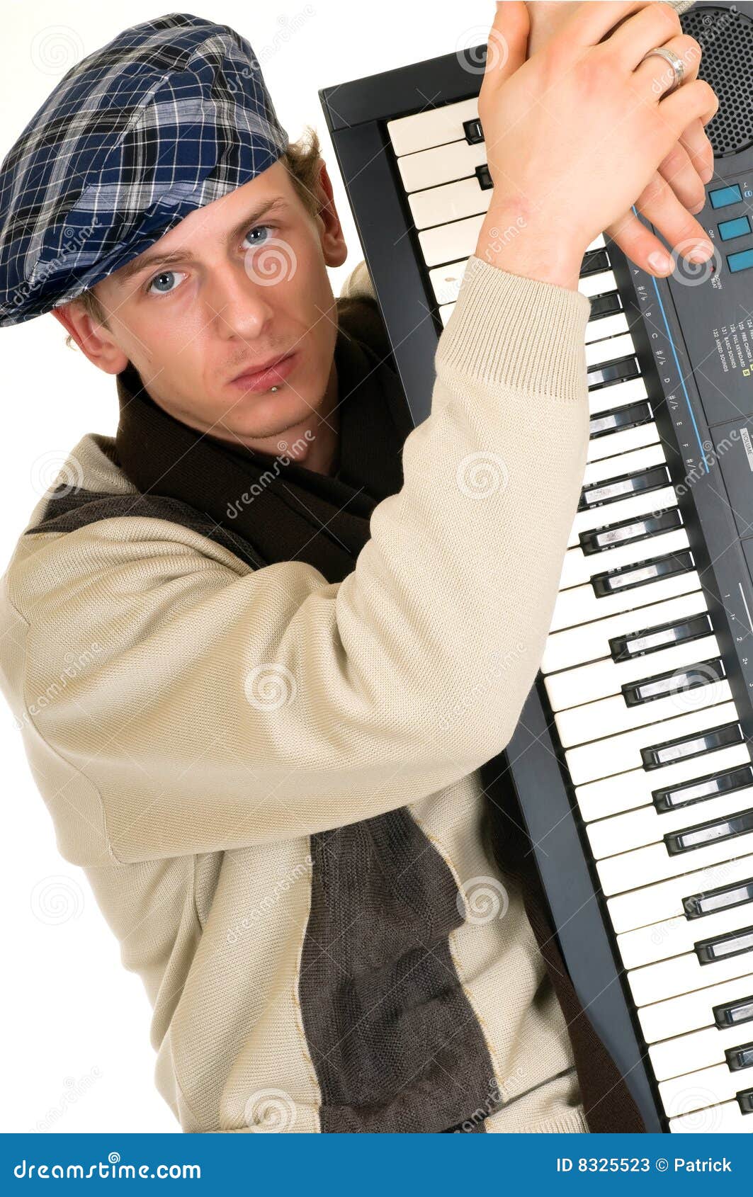 Music performer, keyboard stock image. Image of musician - 8325523