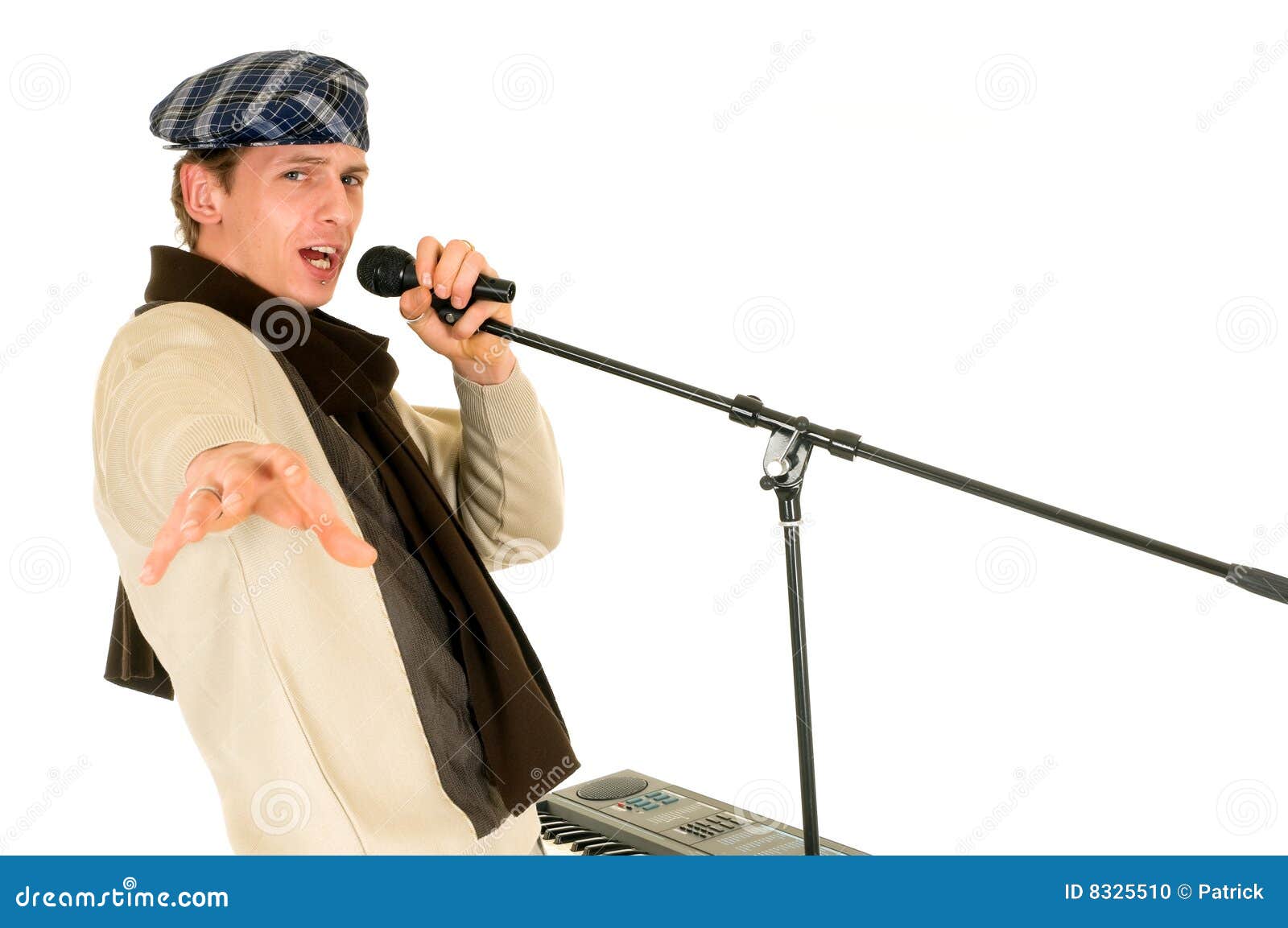 Music performer, singer stock photo. Image of shirt, singer - 8325510