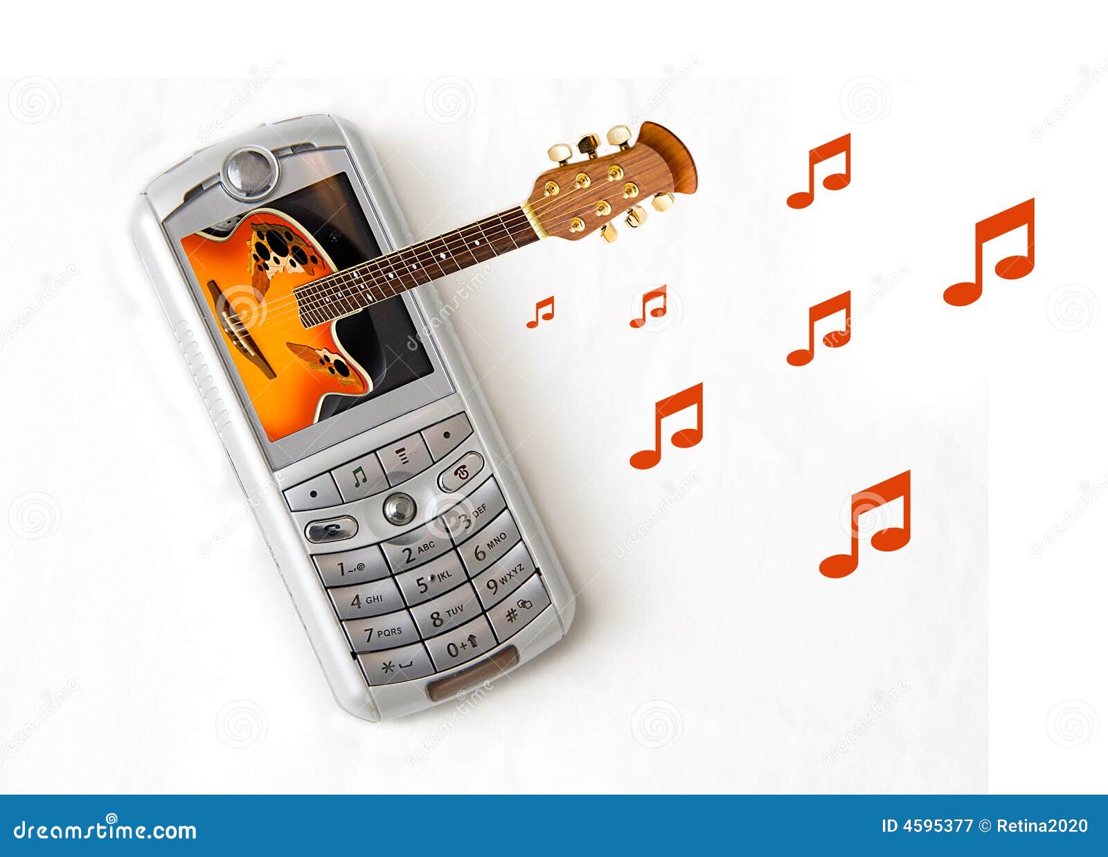 Music Phone stock image. Image of hear, communication - 4595377