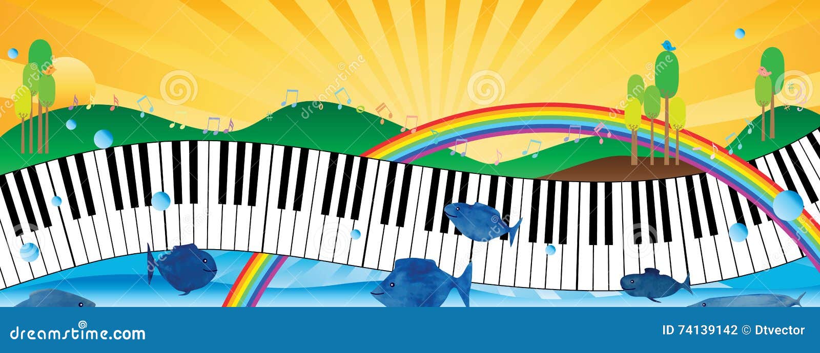 Floral Melody Banner Stock Illustrations – 402 Floral Melody Banner ...