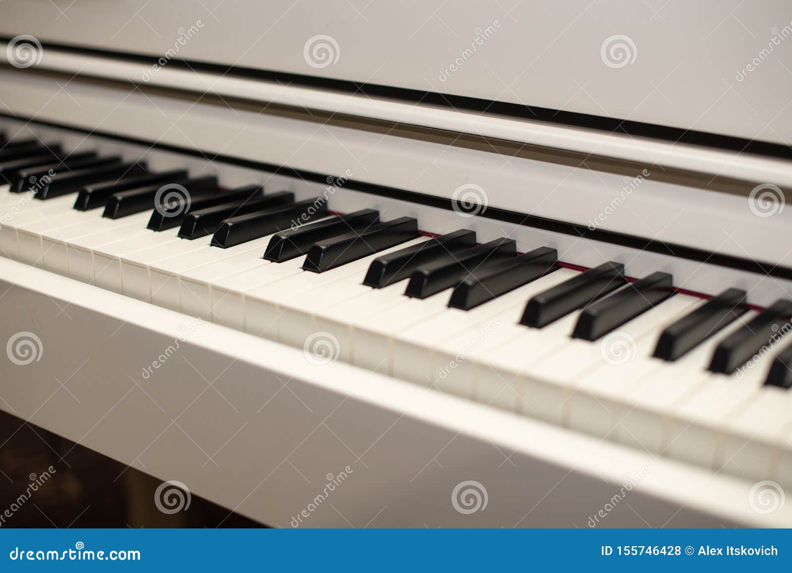 Music Piano White Keyboard Background Stock Photo - Image of background ...