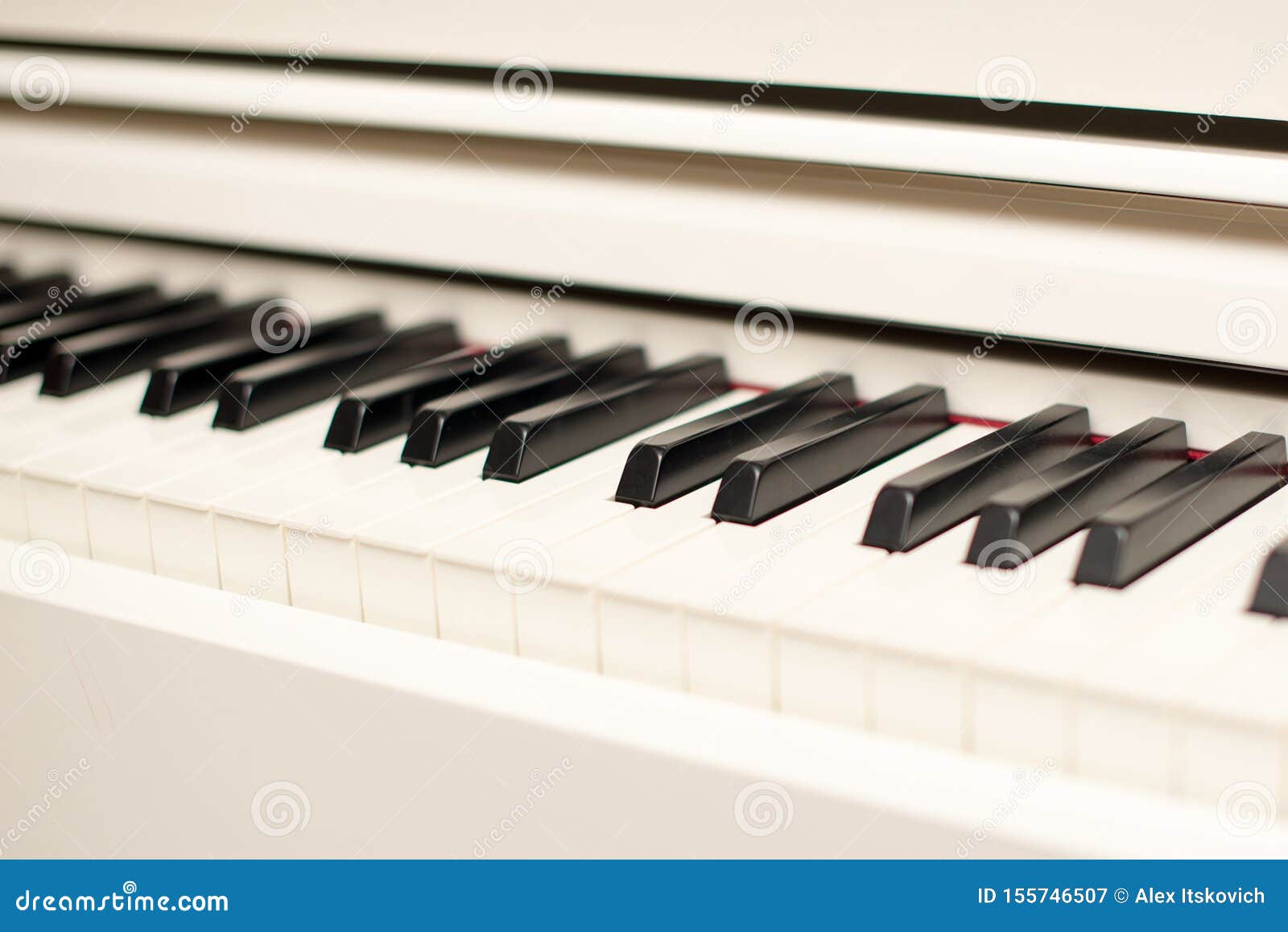 Music Piano White Keyboard Background Stock Image - Image of music ...