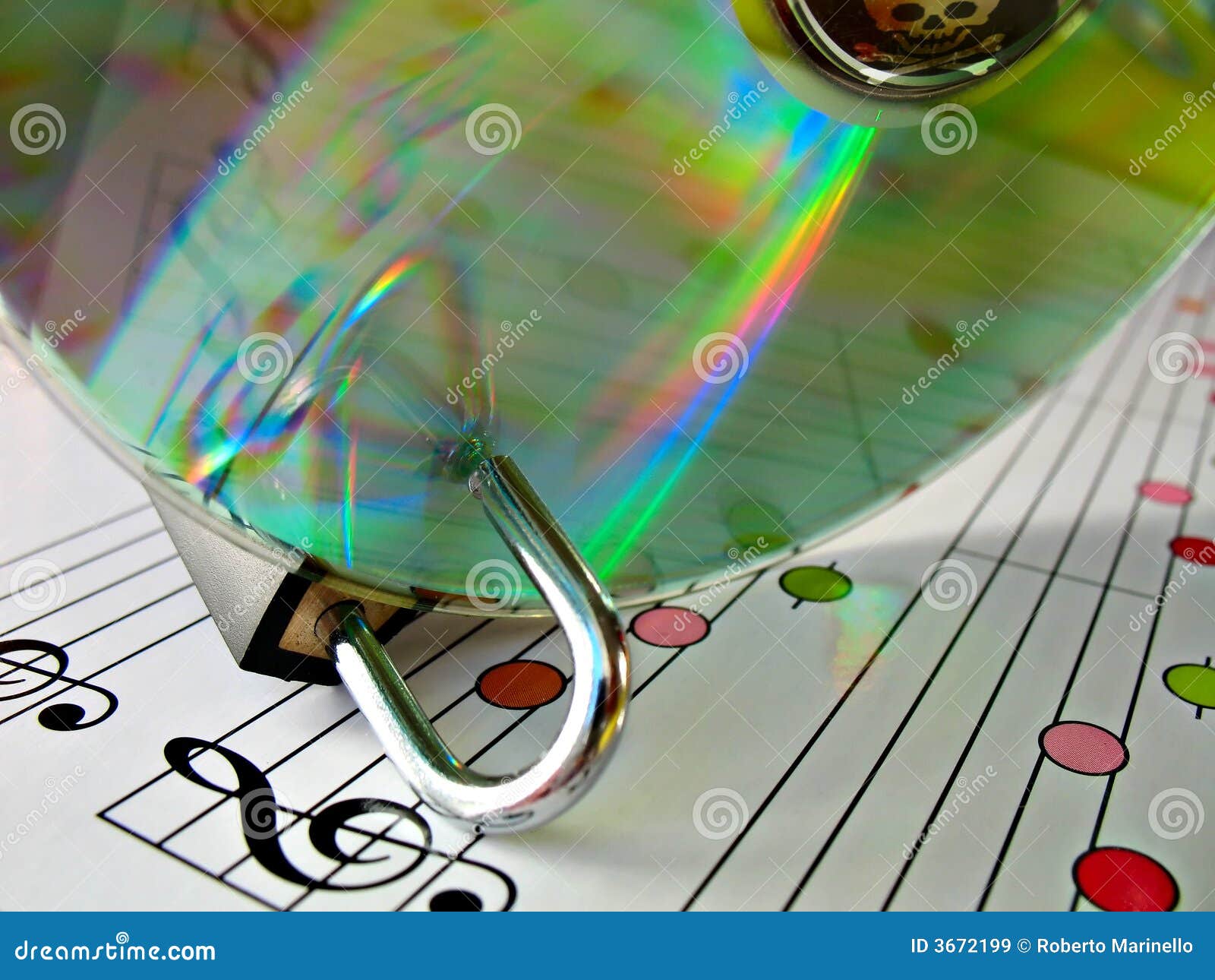 Music Piracy Protection stock image. Image of information - 3672199