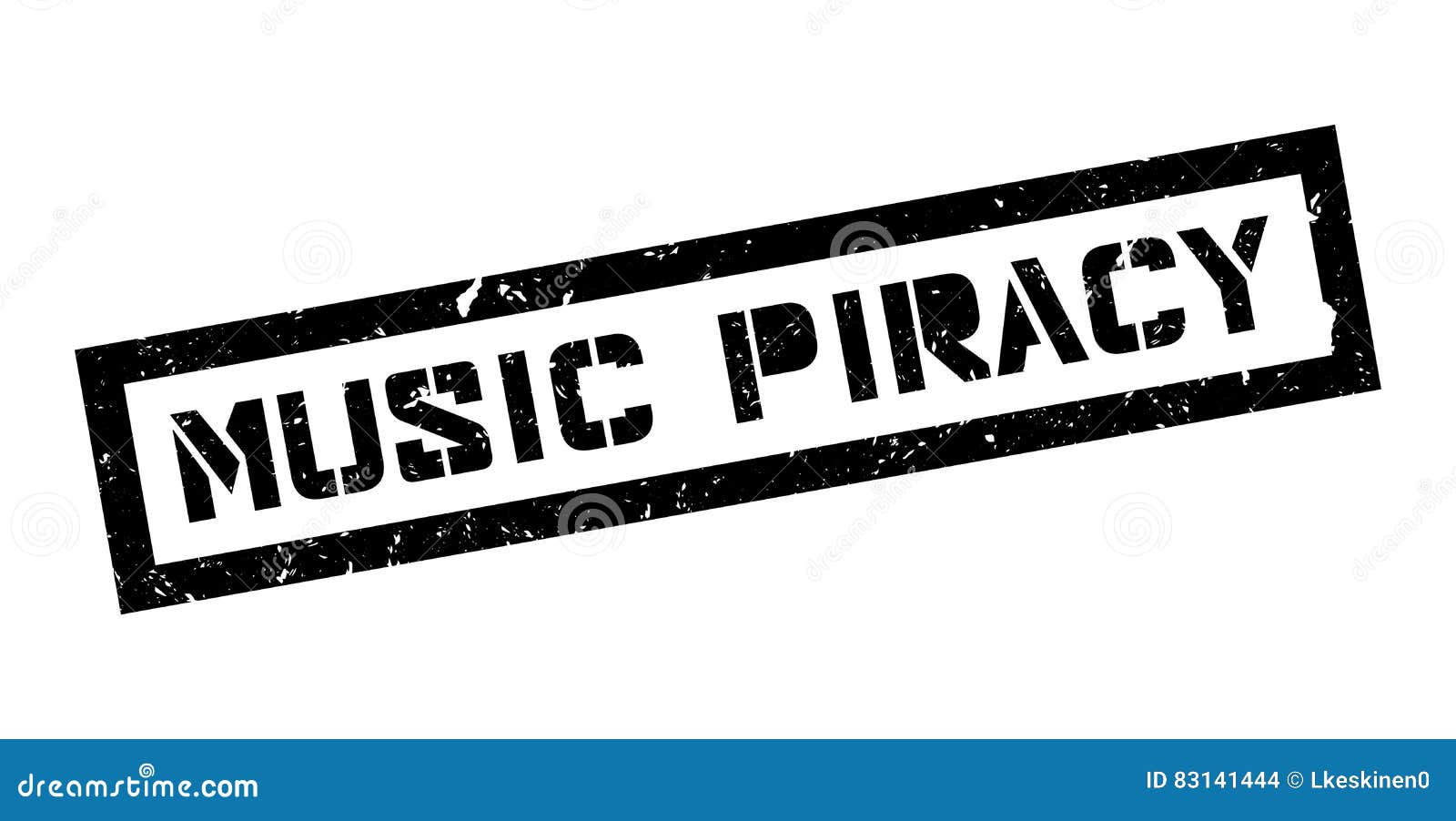 Music Piracy rubber stamp stock illustration. Illustration of ...