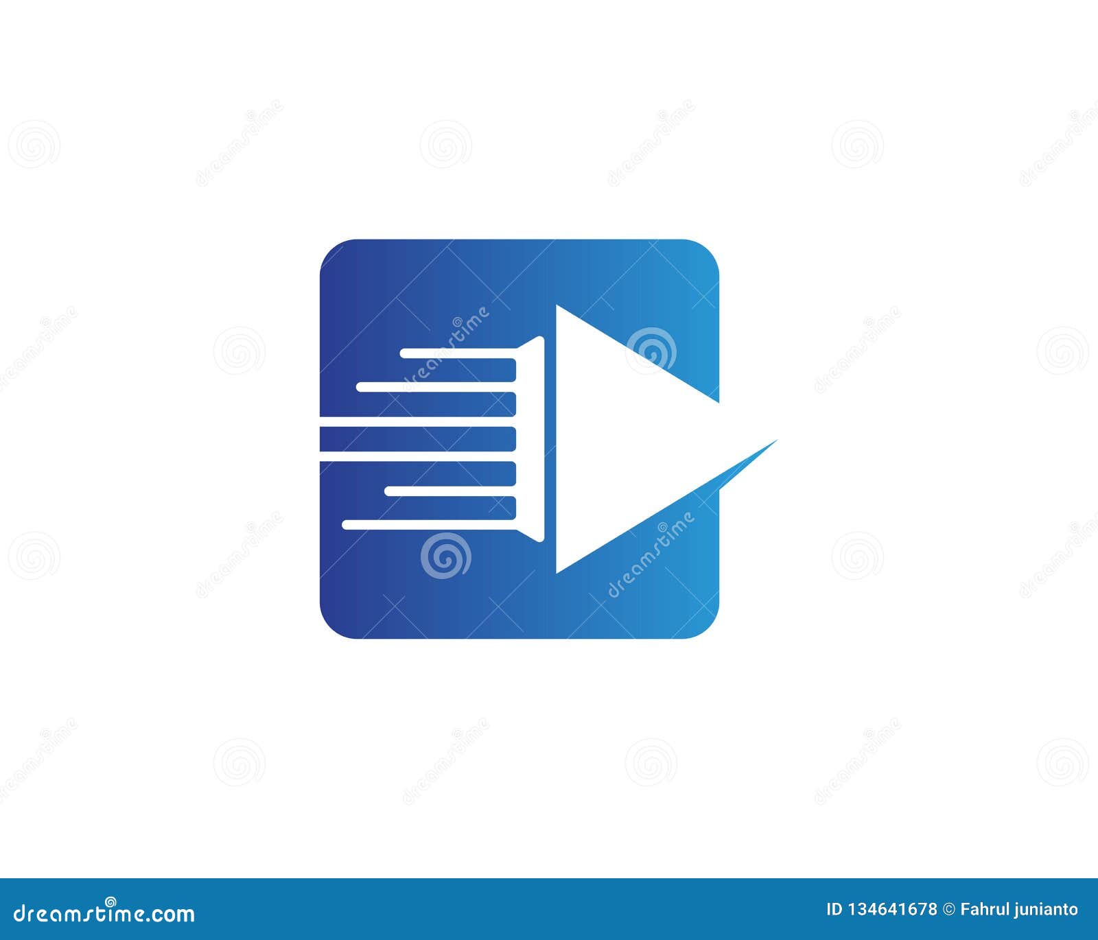 Music Play Icon Logo Template Stock Vector - Illustration of monochrome ...