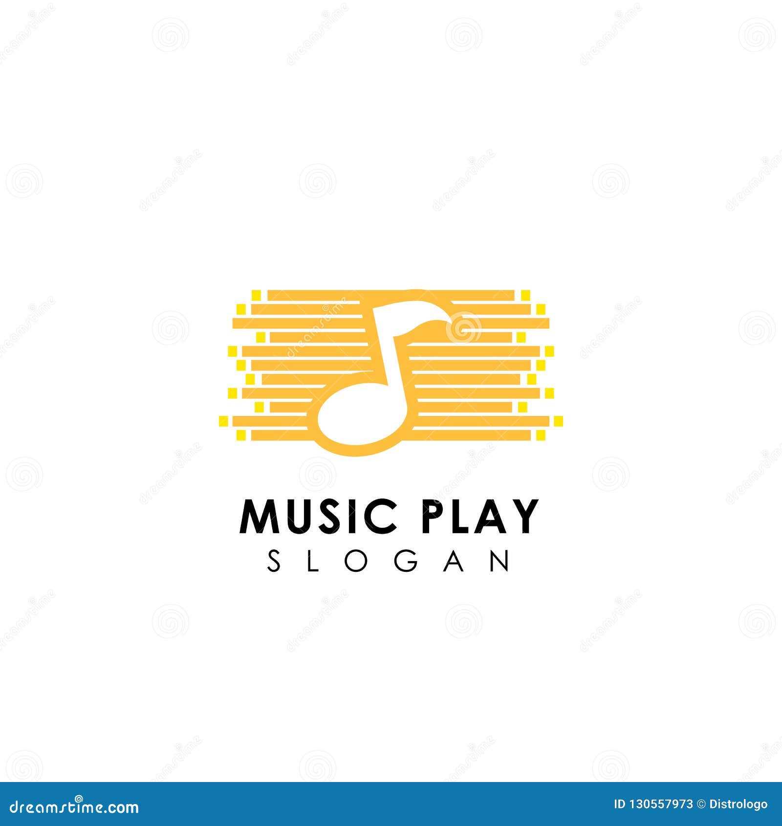 Music Play Logo Design Template. Music Icon Symbol Designs Stock Vector ...