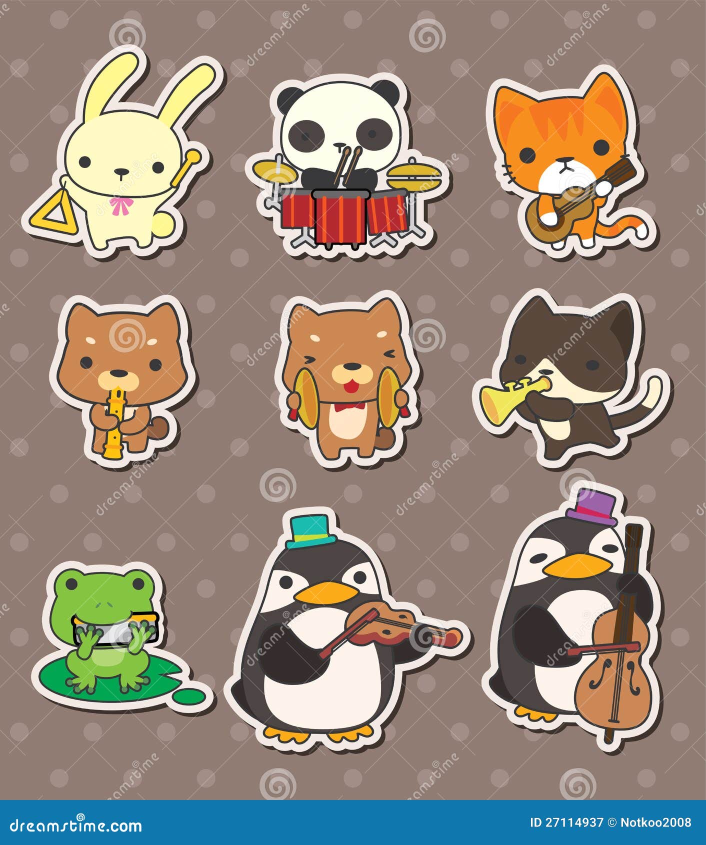 Music play music stickers stock vector. Illustration of guitar - 27114937