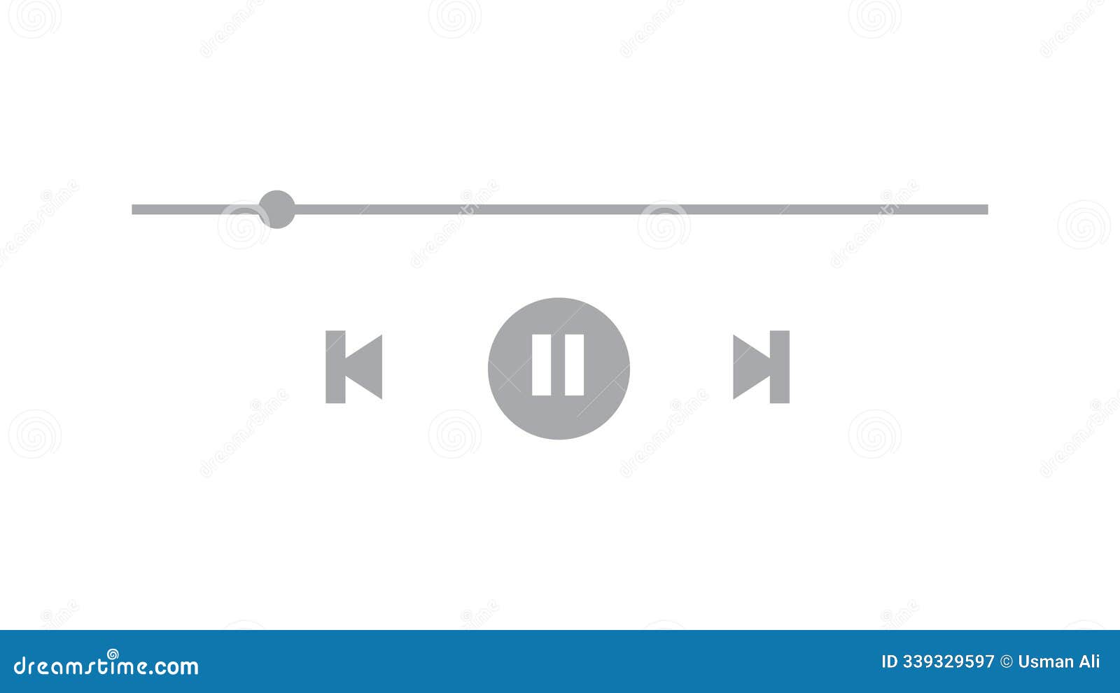 Music player bar icon stock illustration. Illustration of symbolizes ...