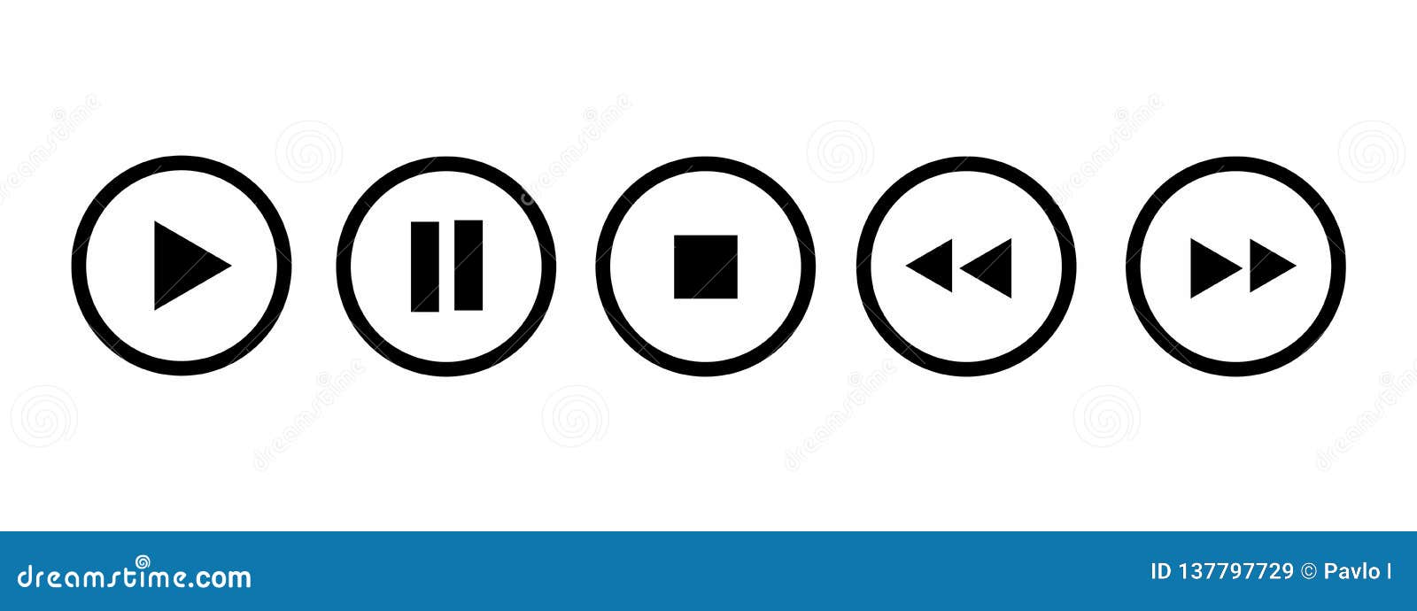 Music Player Buttons – Vector Stock Vector - Illustration of site ... Music Player Buttons – Vector Stock Vector - Illustration of site ...