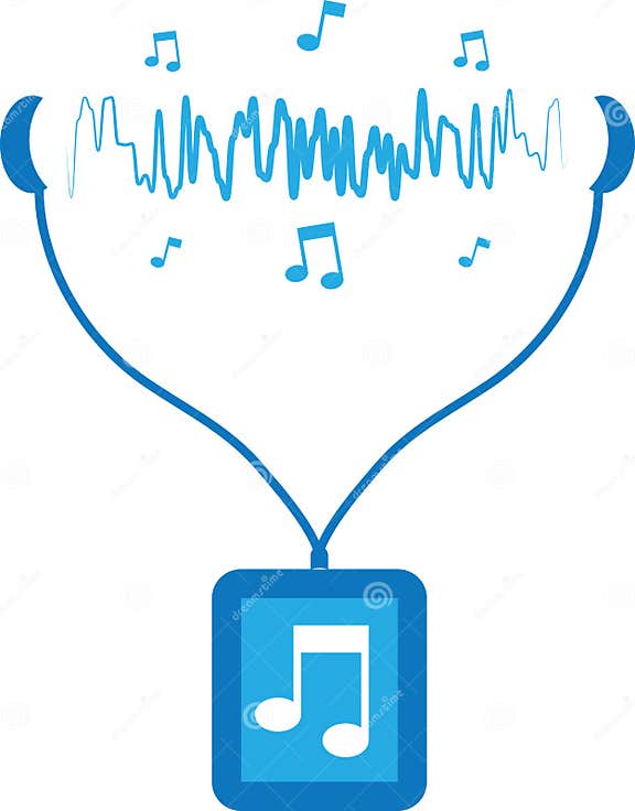 Music Player Soundwaves stock vector. Illustration of radio - 26226944