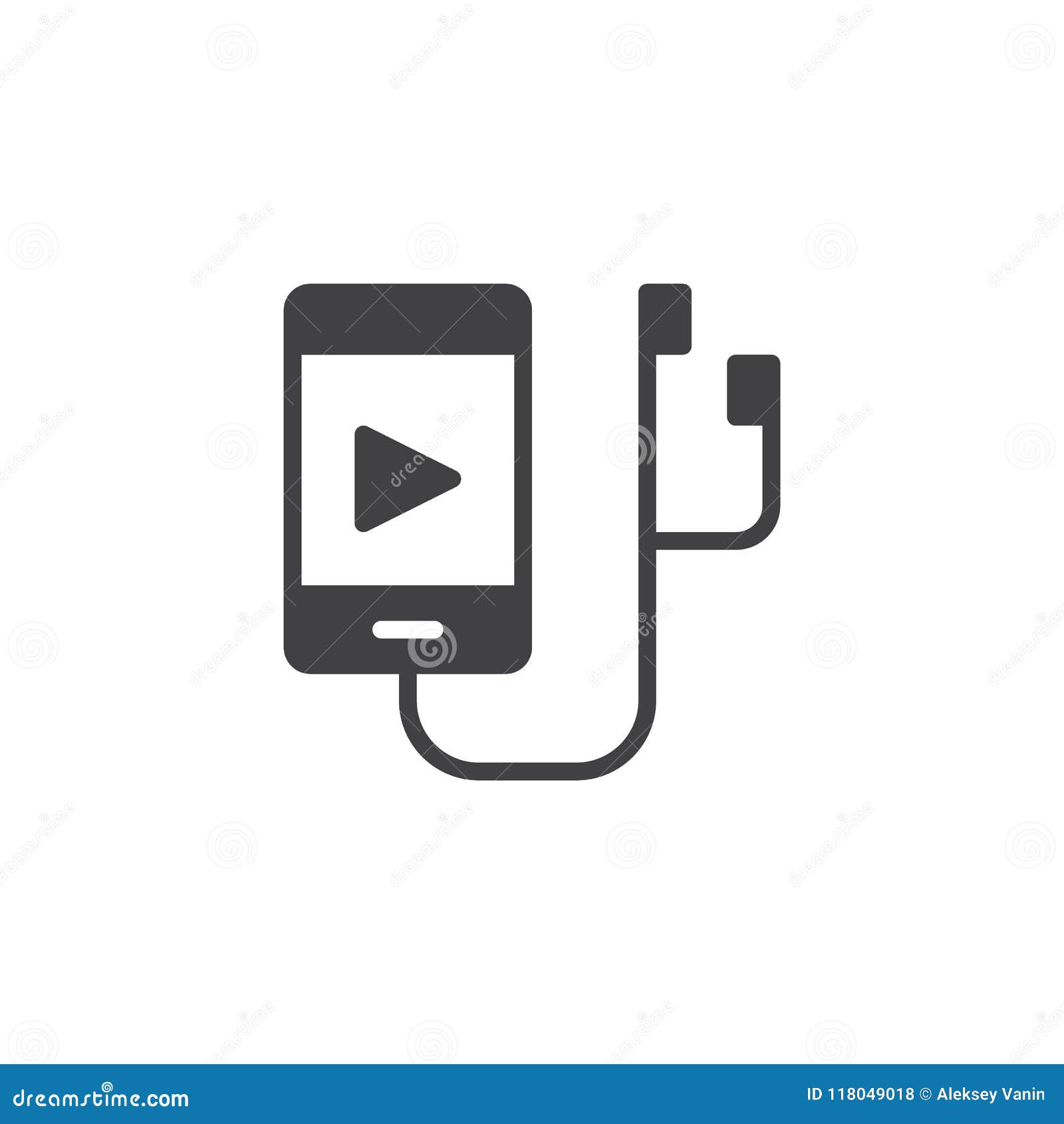 Music player vector icon stock vector. Illustration of smartphone ... Music player vector icon stock vector. Illustration of smartphone ...