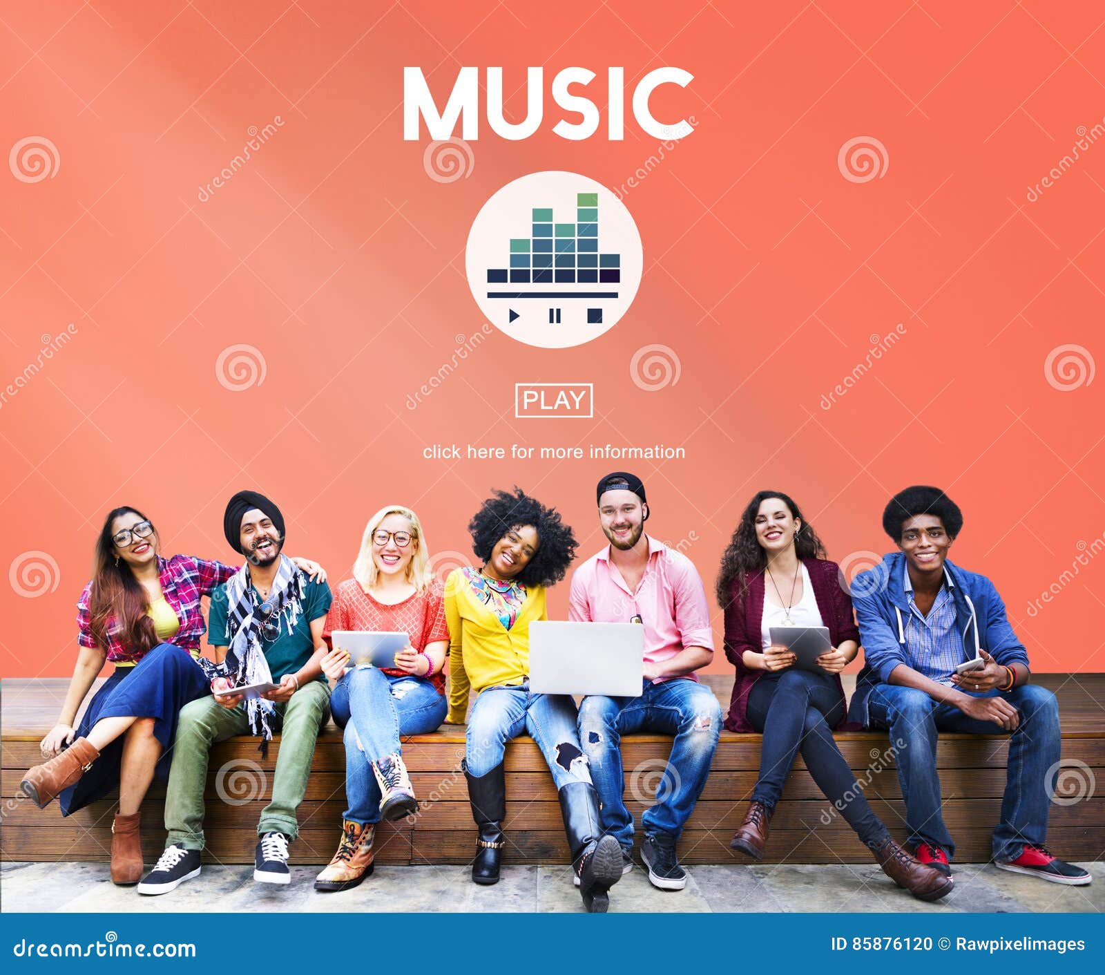 Music Playing Melody Audio Rhythm Concept Stock Photo - Image of rhythm ...