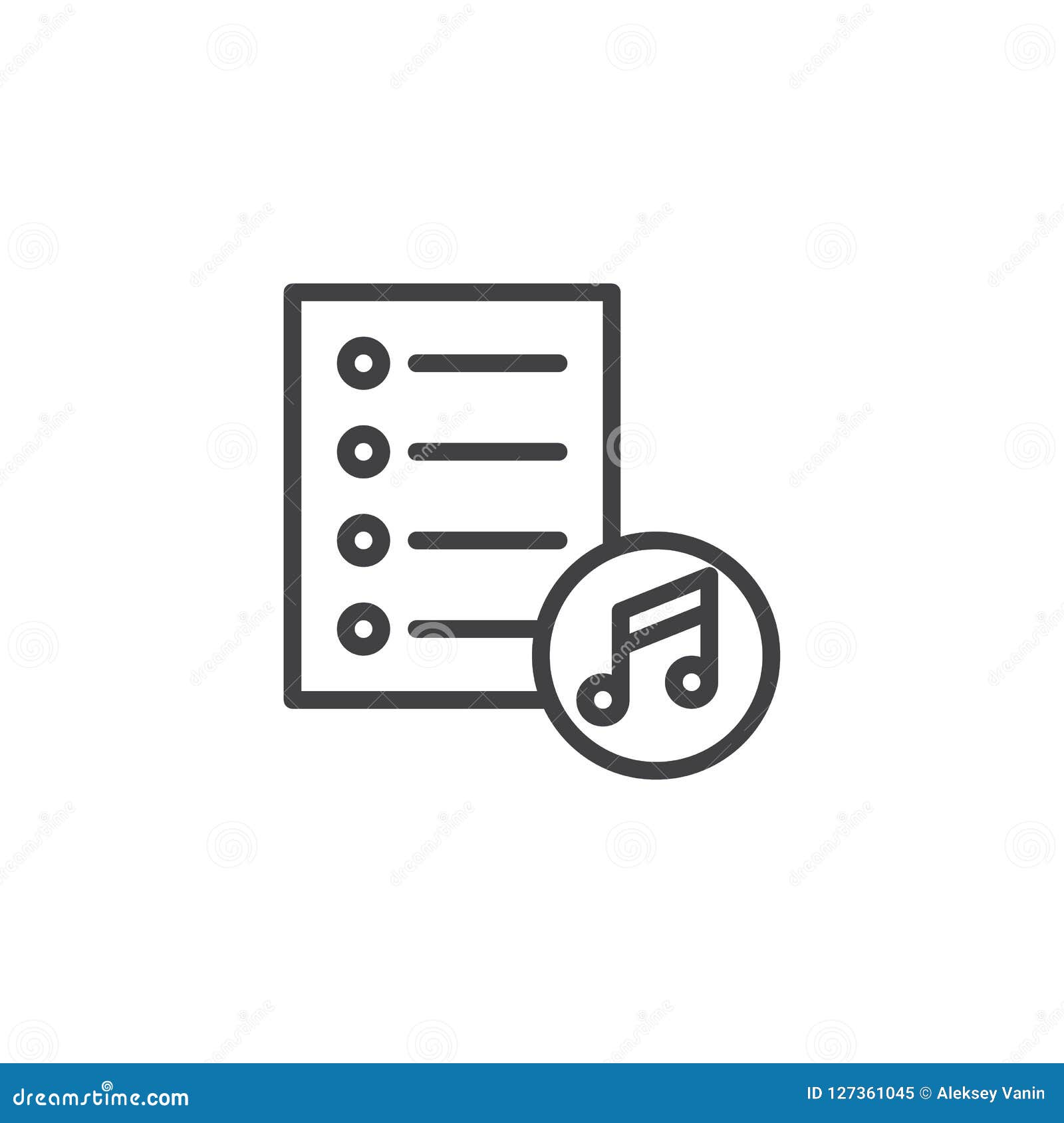 Outline Playlist Stock Illustrations – 1,778 Outline Playlist Stock ...