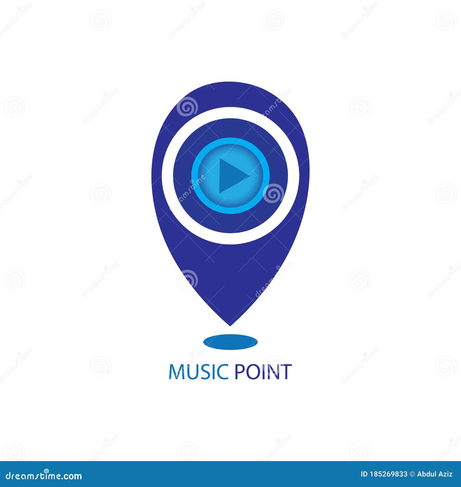 Music point logo vector stock vector. Illustration of shop - 185269833