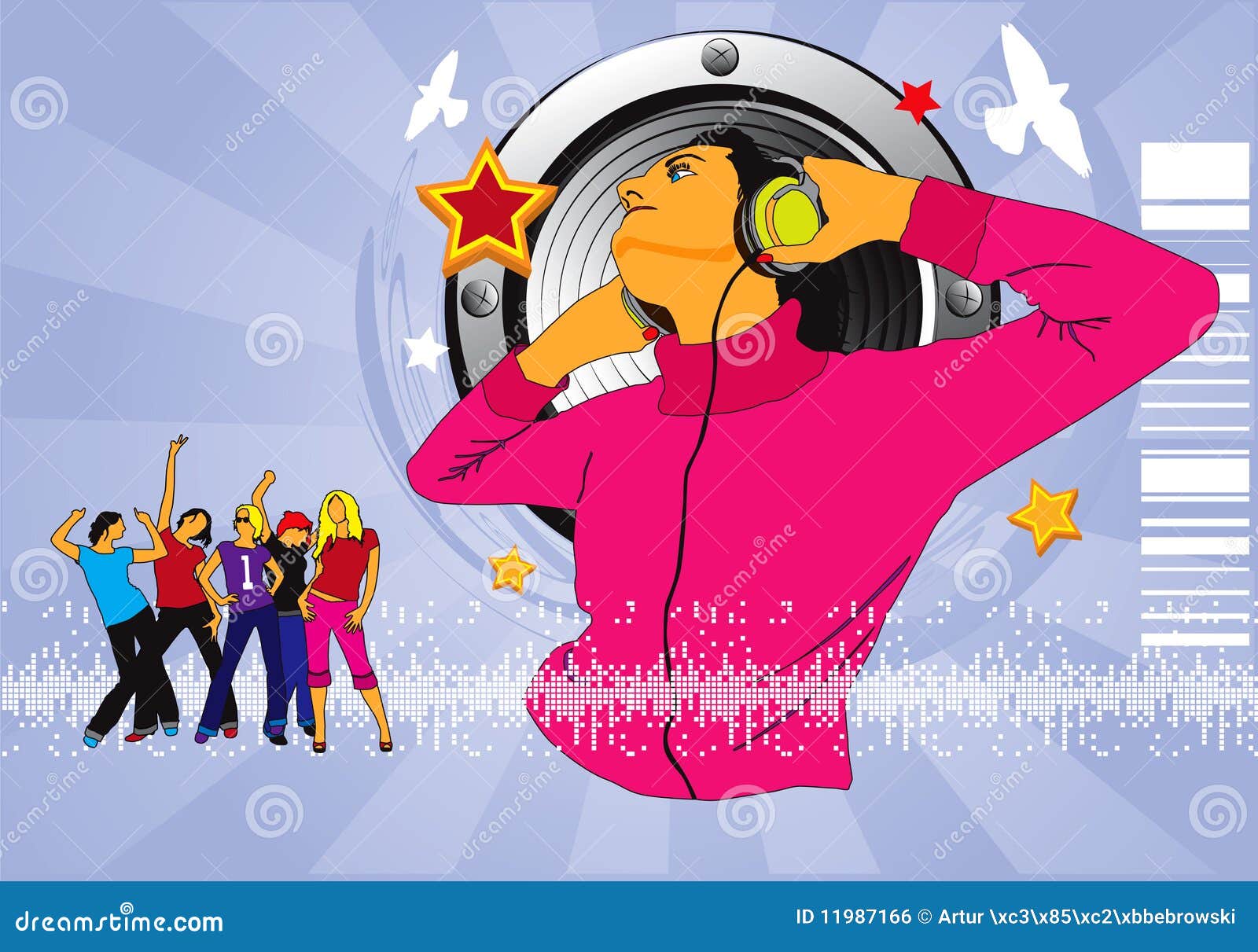 Music poster stock illustration. Illustration of play - 11987166