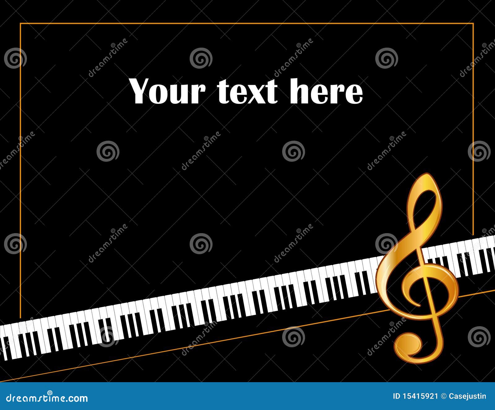 Music Poster stock vector. Illustration of ivories, notation - 15415921