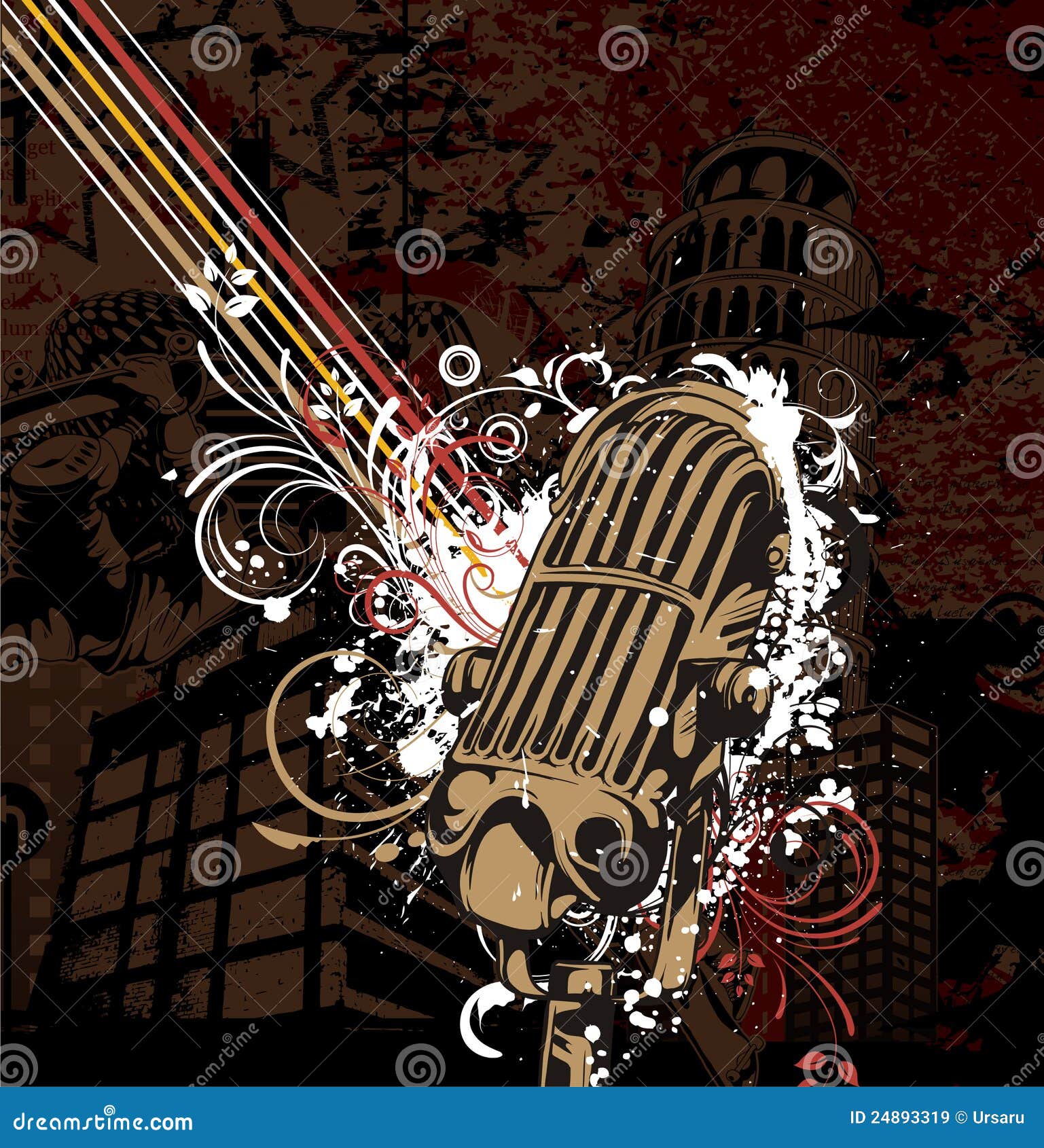 Music poster stock vector. Illustration of creative, design - 24893319